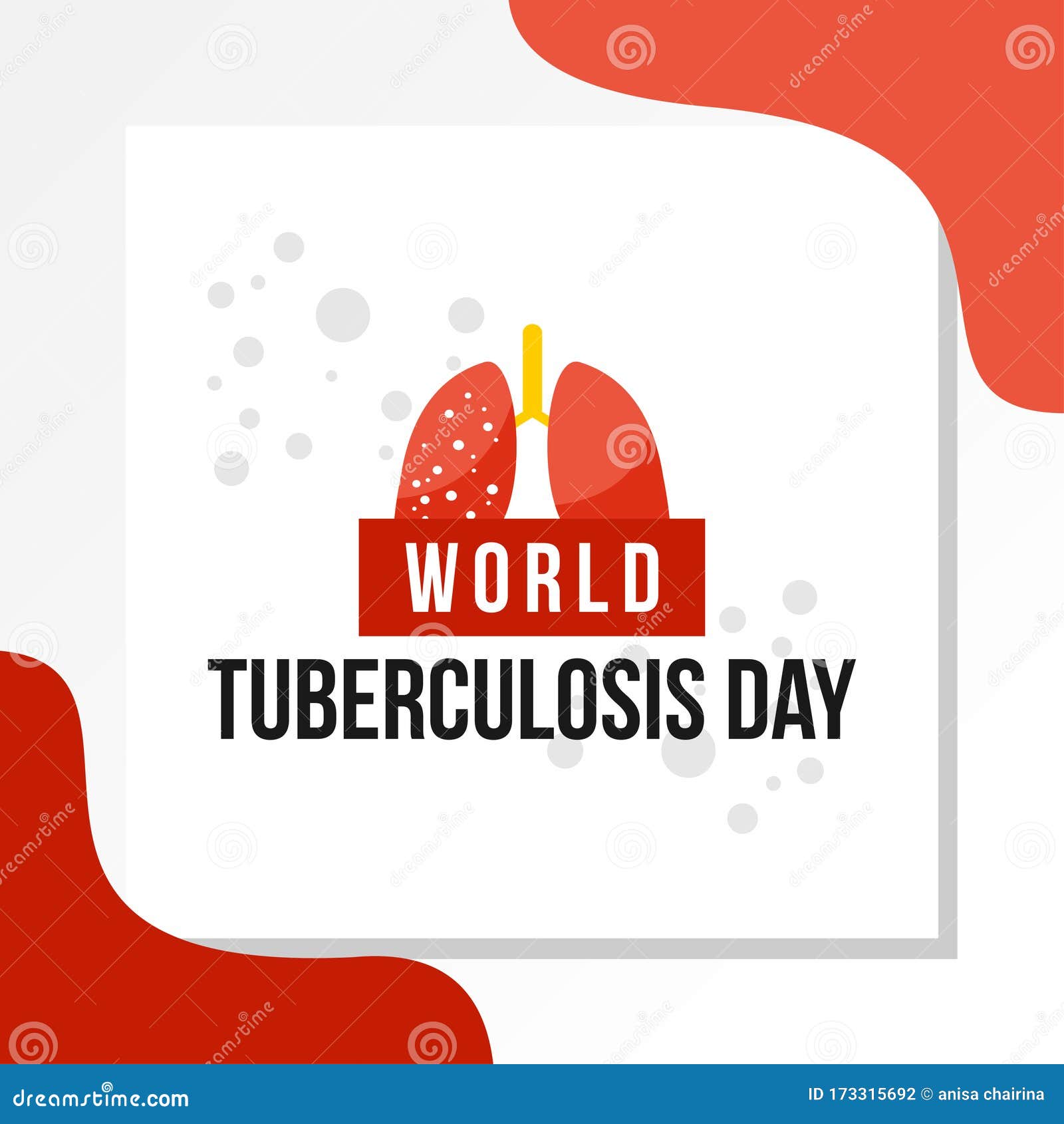World Tuberculosis Day Vector Design for Banner or Background Stock ...