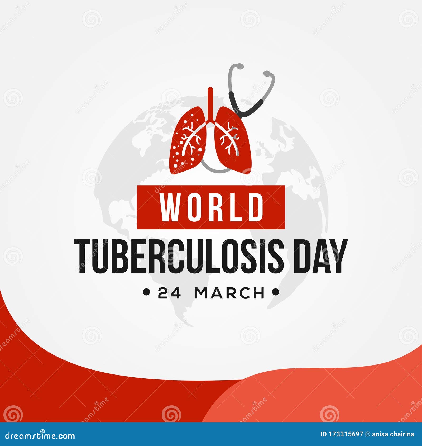 World Tuberculosis Day Vector Design for Banner or Background Stock ...
