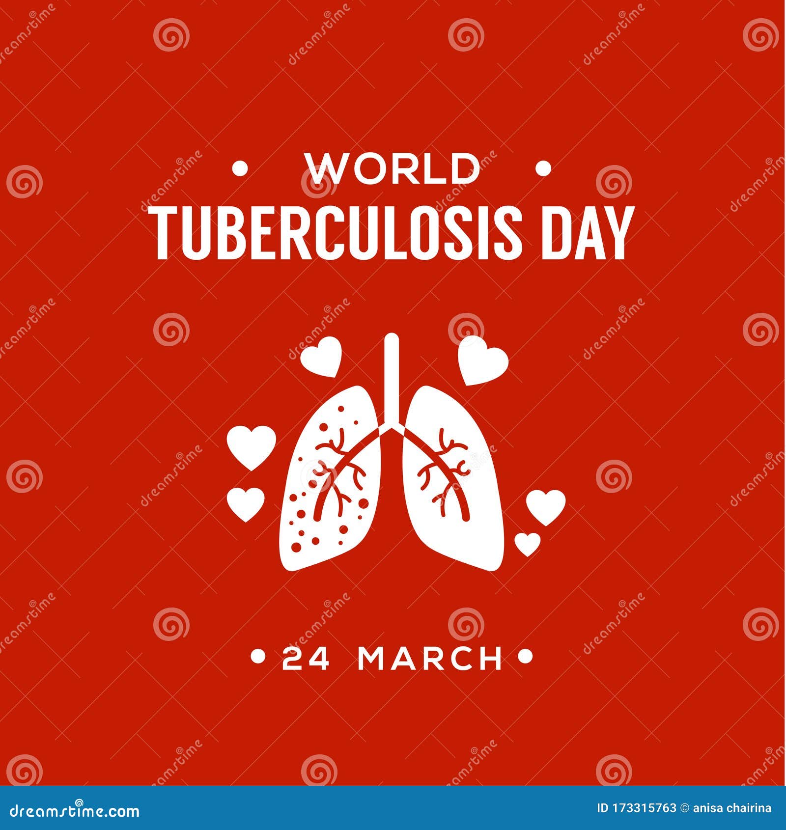 World Tuberculosis Day Vector Design for Banner or Background Stock ...
