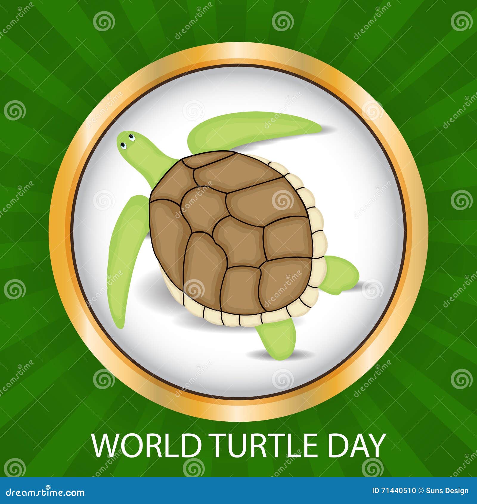 World Turtle Day stock illustration. Illustration of shadow - 71440510