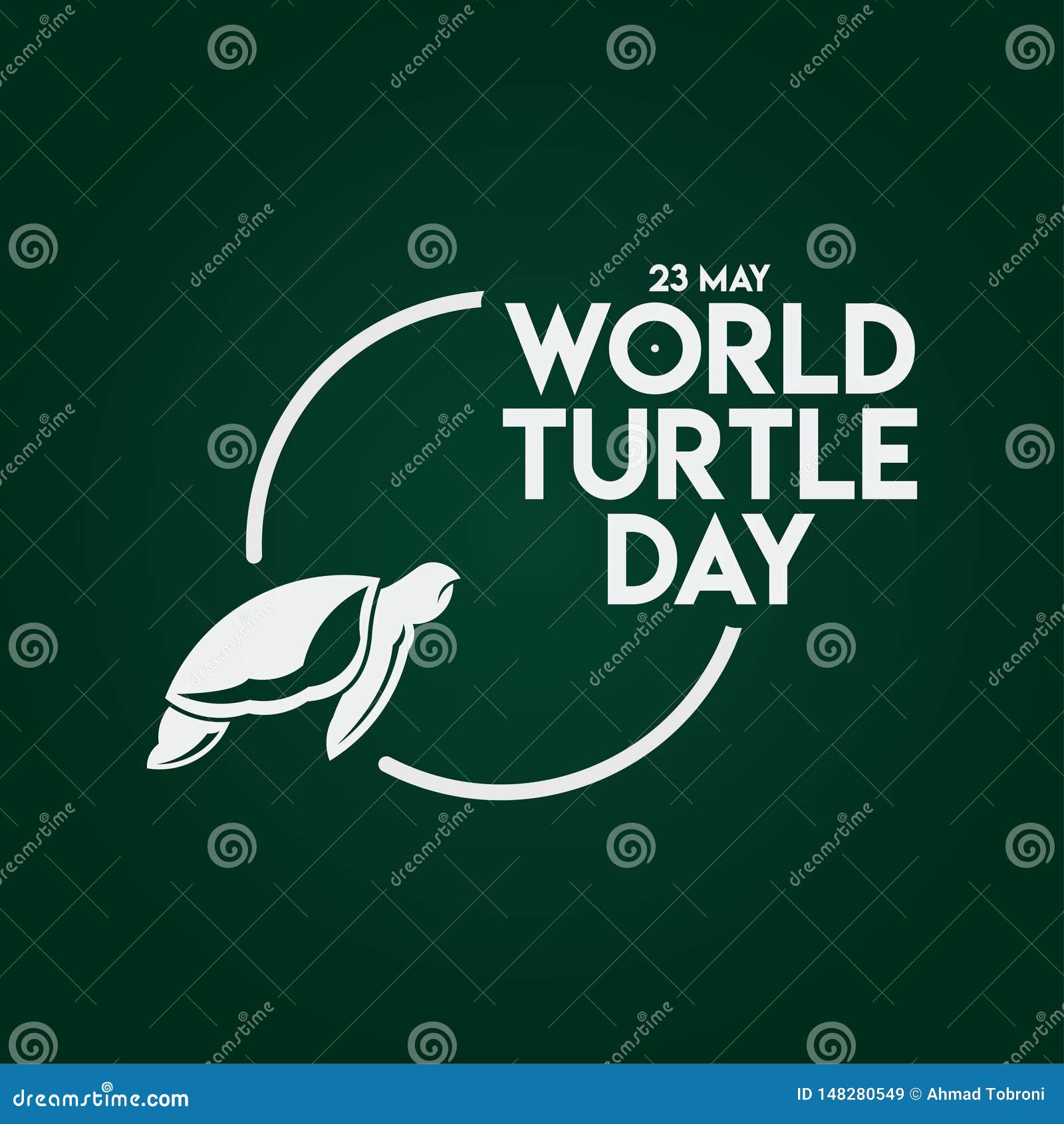 World Turtle Day Vector Template Design Illustration Stock Vector ...
