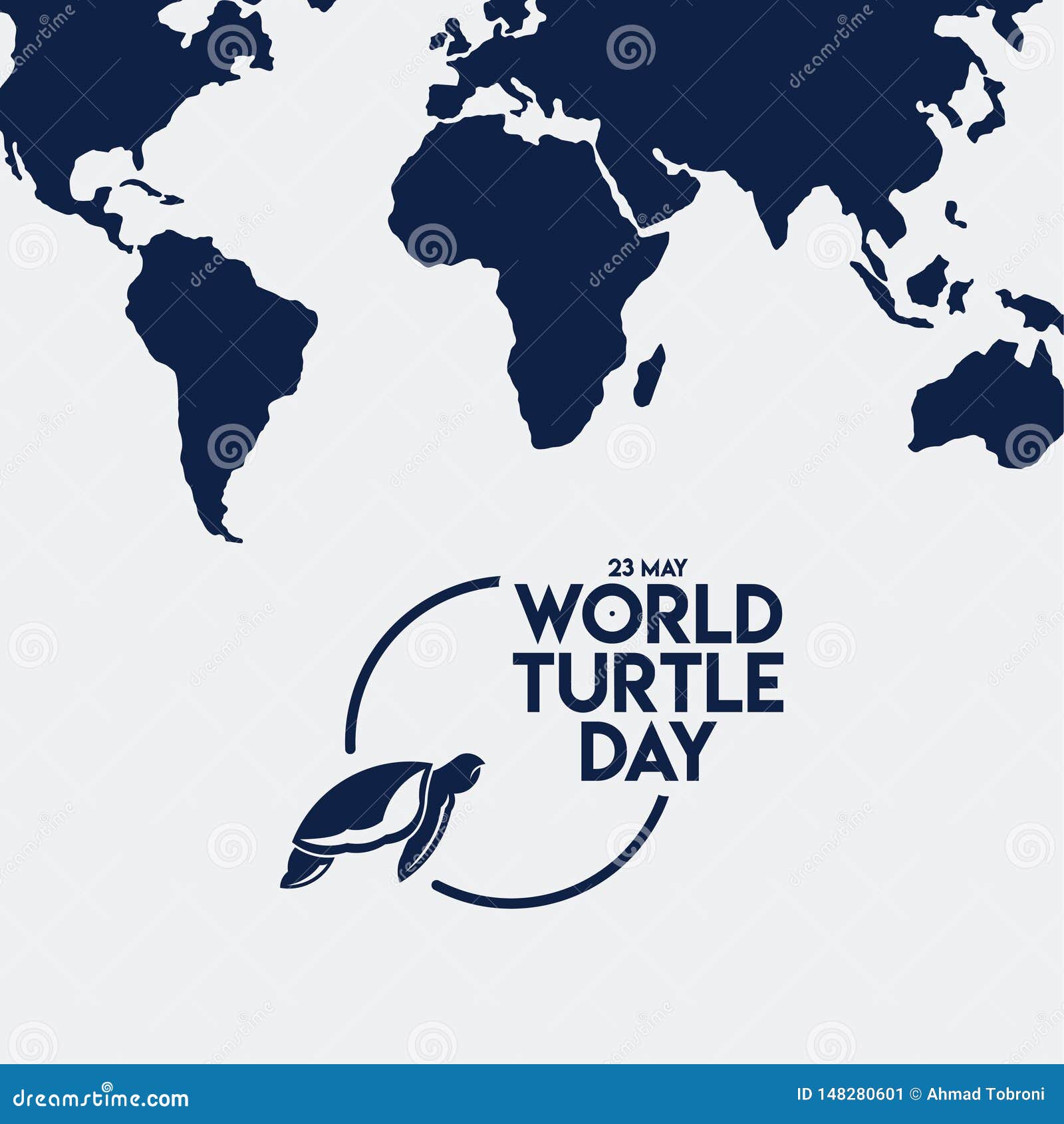 World Turtle Day Vector Template Design Illustration Stock Vector ...