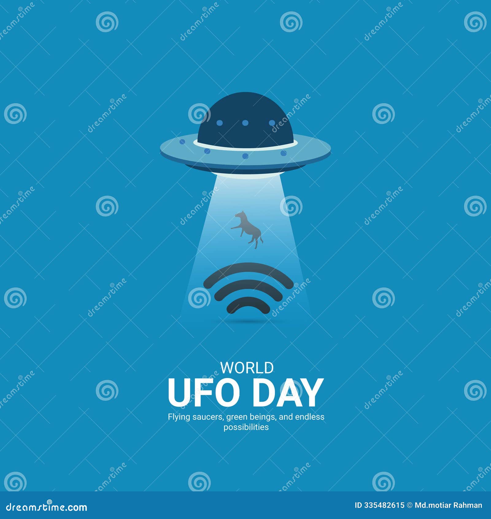 World UFO Day Creative Ads. World UFO Day. July 2 Stock Vector ...