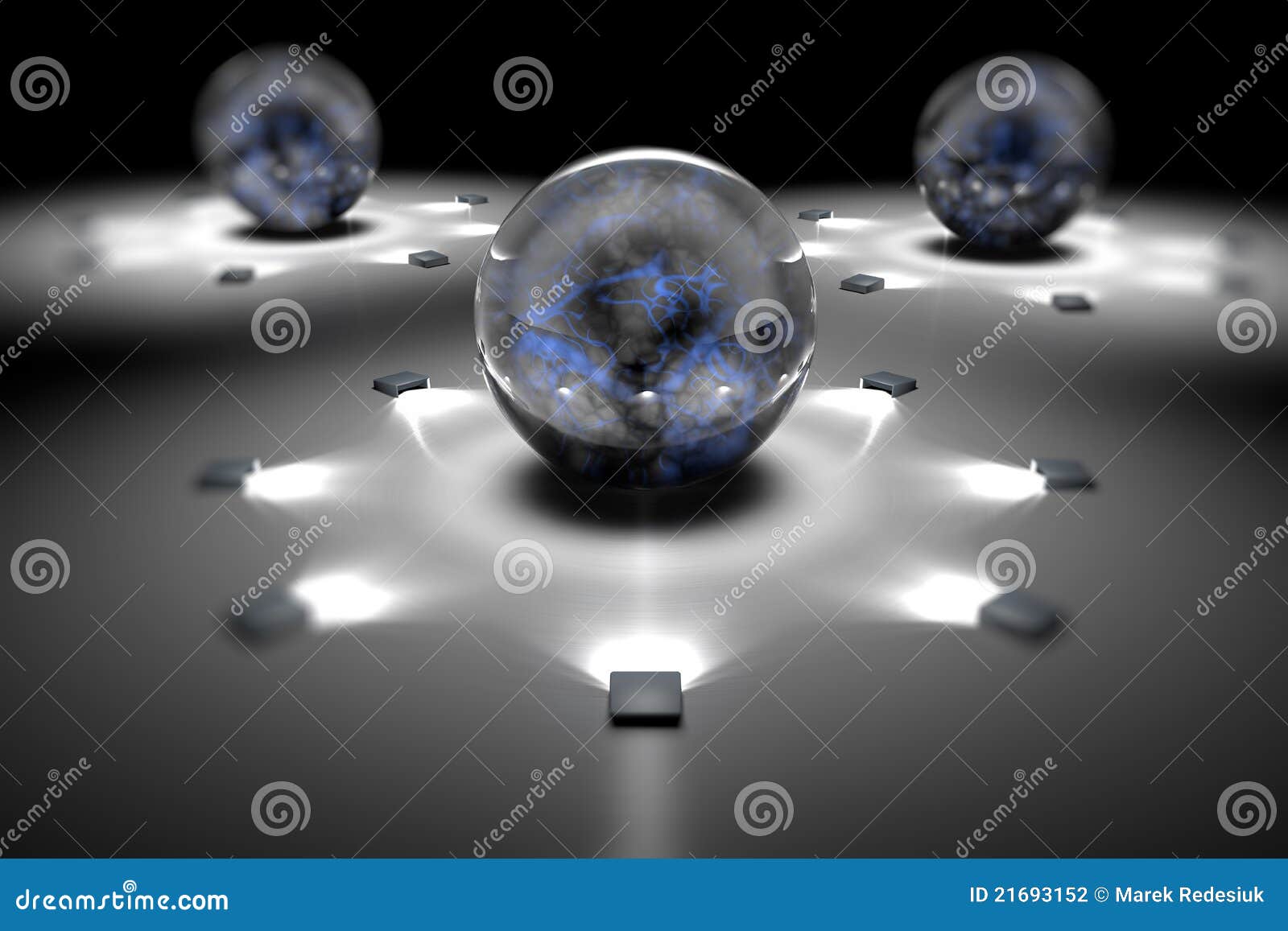 The World Under the Microscope Stock Illustration - Illustration of ...