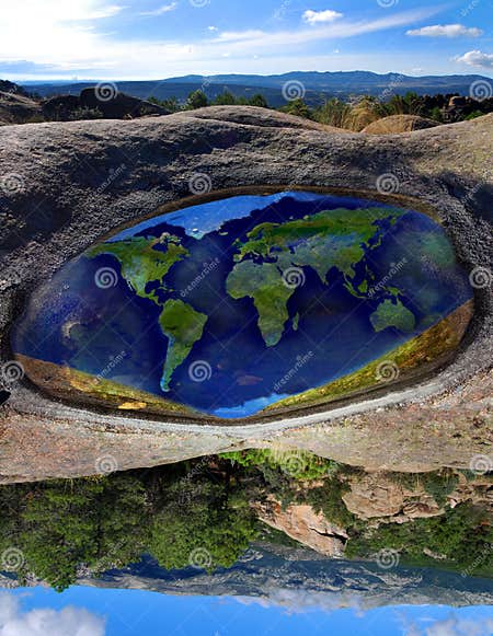 World upside down stock photo. Image of color, earth - 16465088