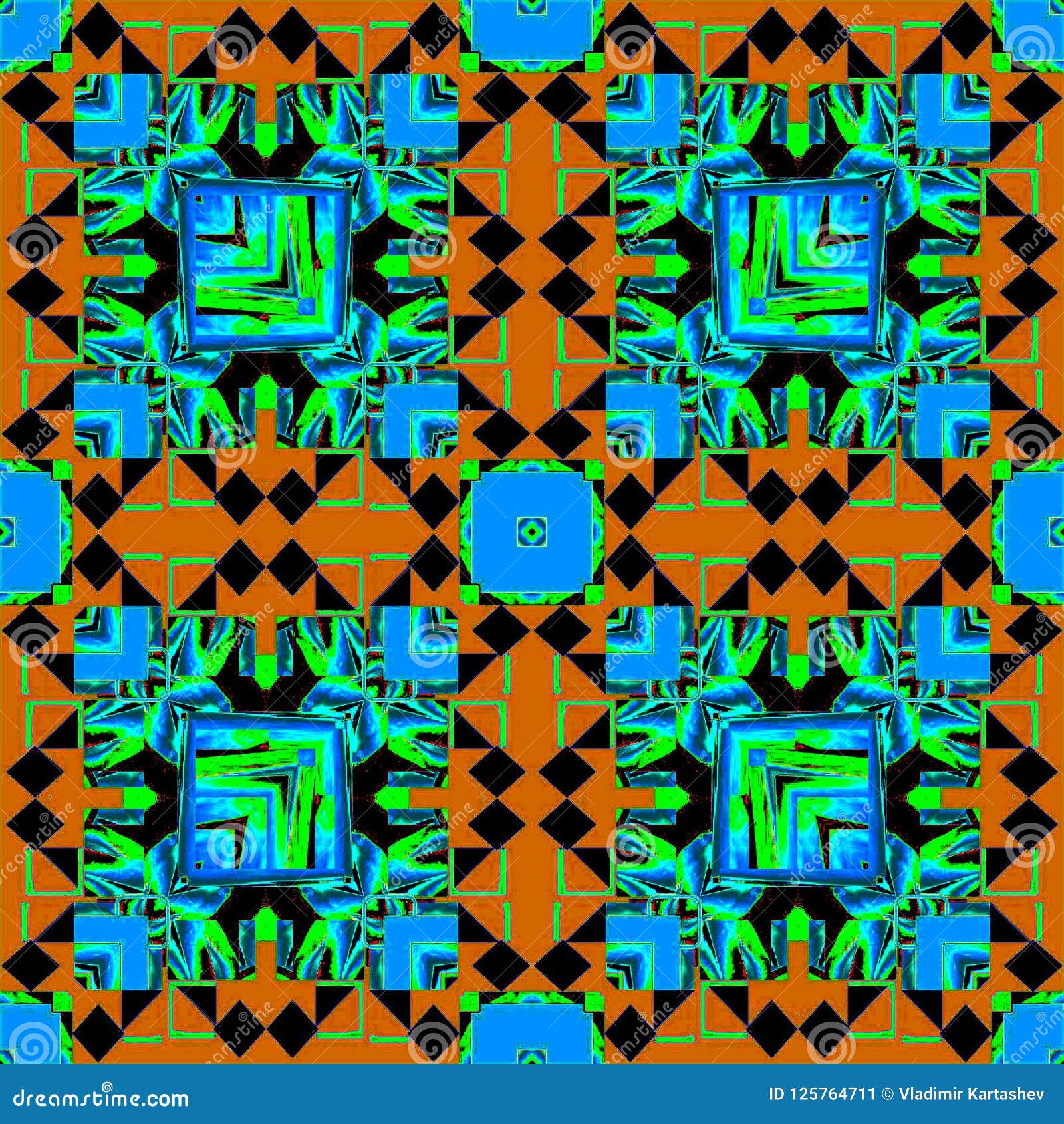 In the World of Very Interesting Multi-colored Patterns. Stock ...