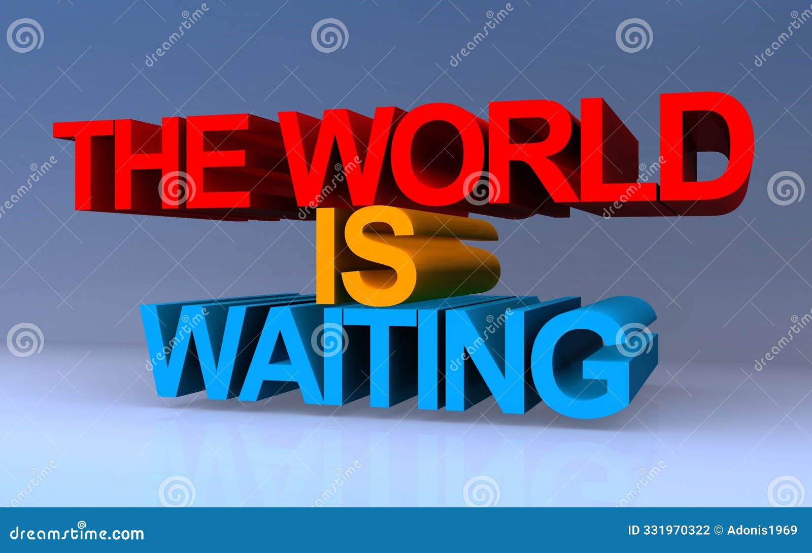 The World is Waiting on Blue Stock Photo - Image of inspiration ...