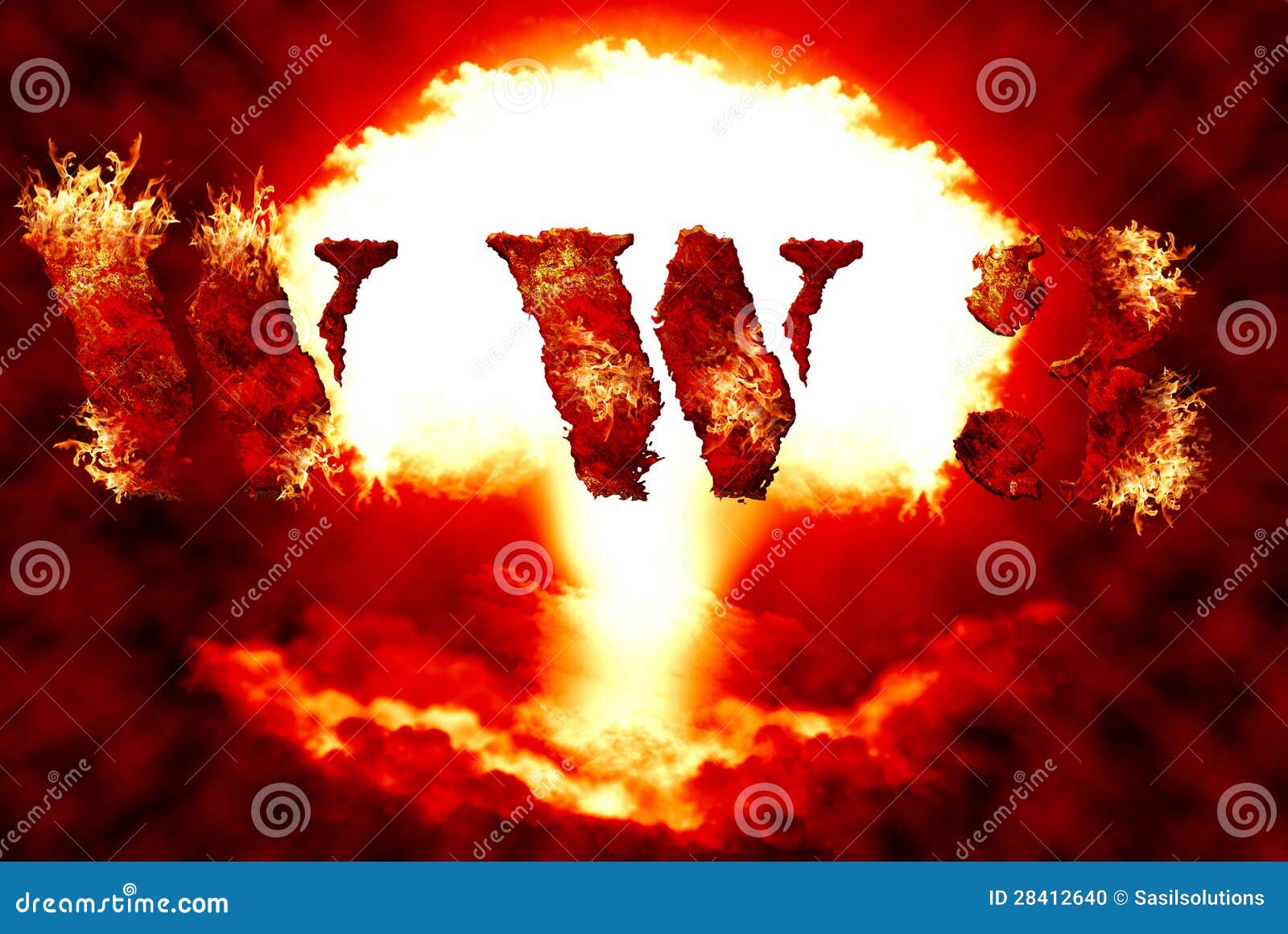 World War 3 Nuclear Background Stock Illustration - Illustration of ...