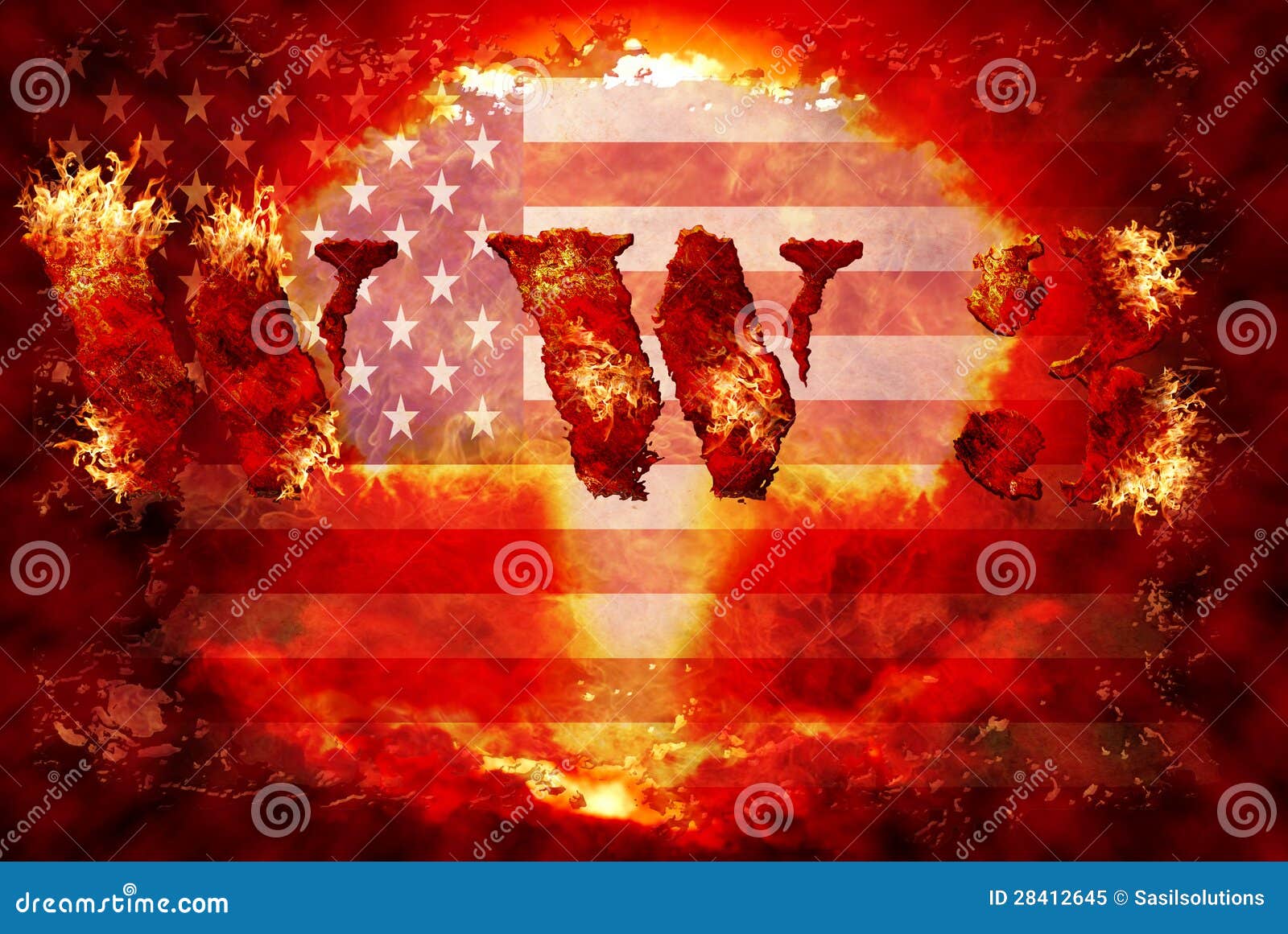 World War 3 Nuclear Background Stock Illustration - Illustration of ...