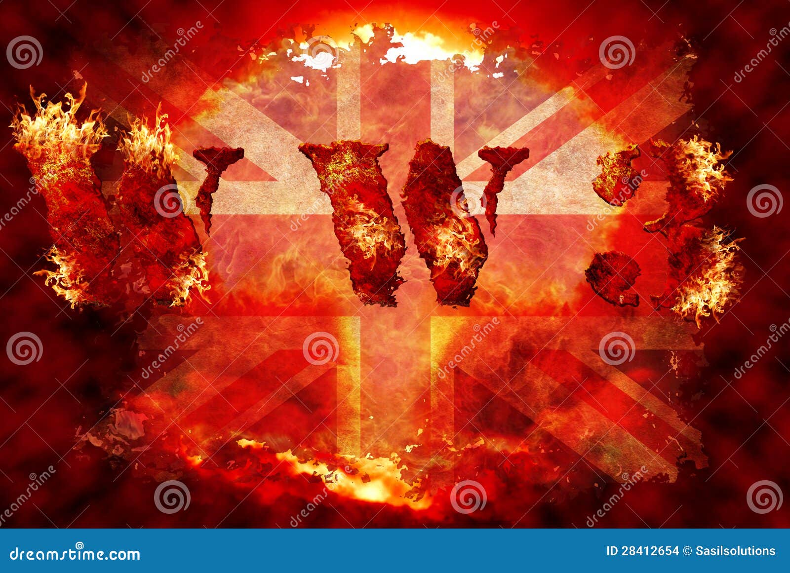 World War 3 Nuclear Background Stock Illustration - Illustration of ...