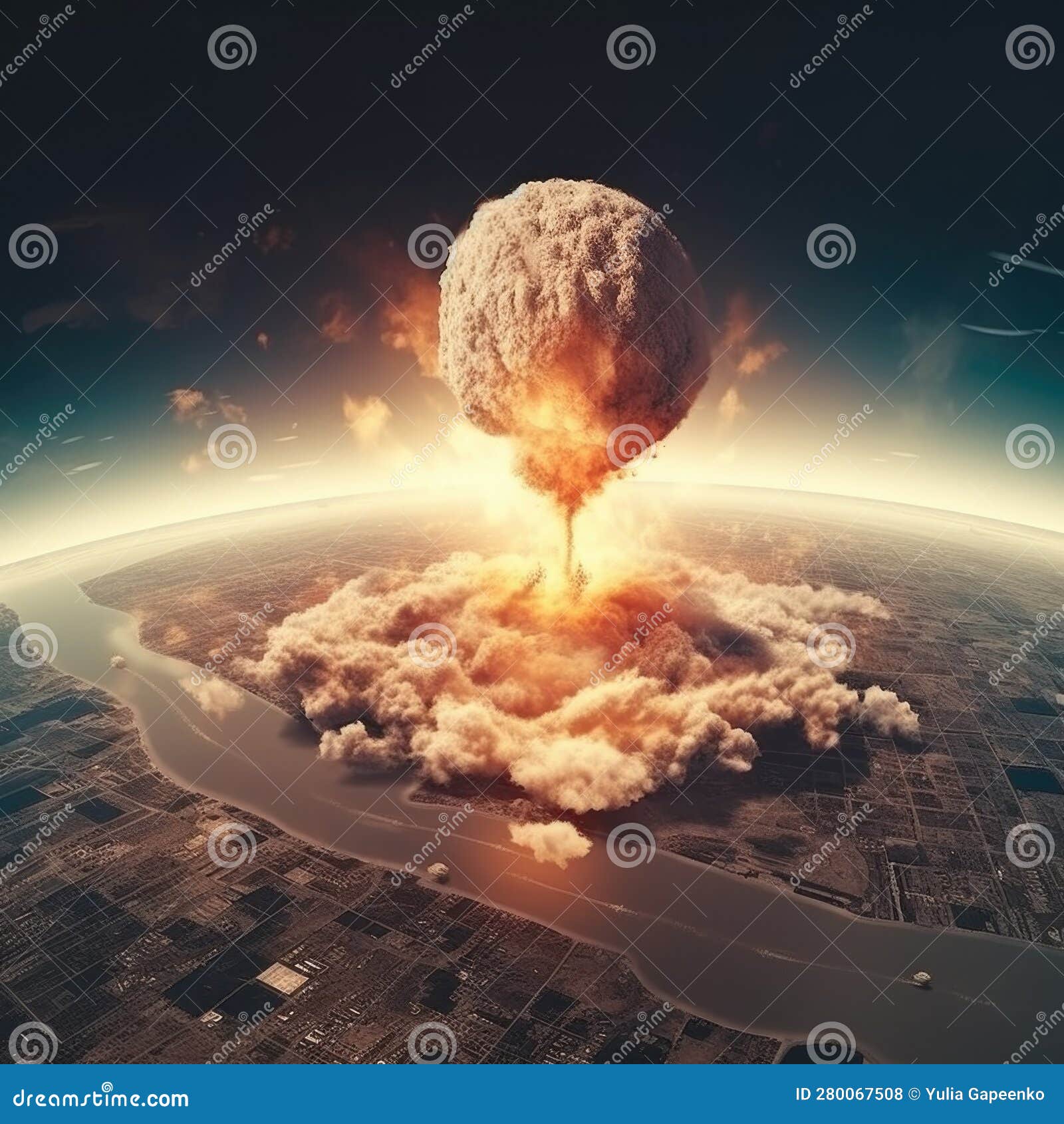 World War 3 Concept. Illustration AI Generative Stock Illustration ...