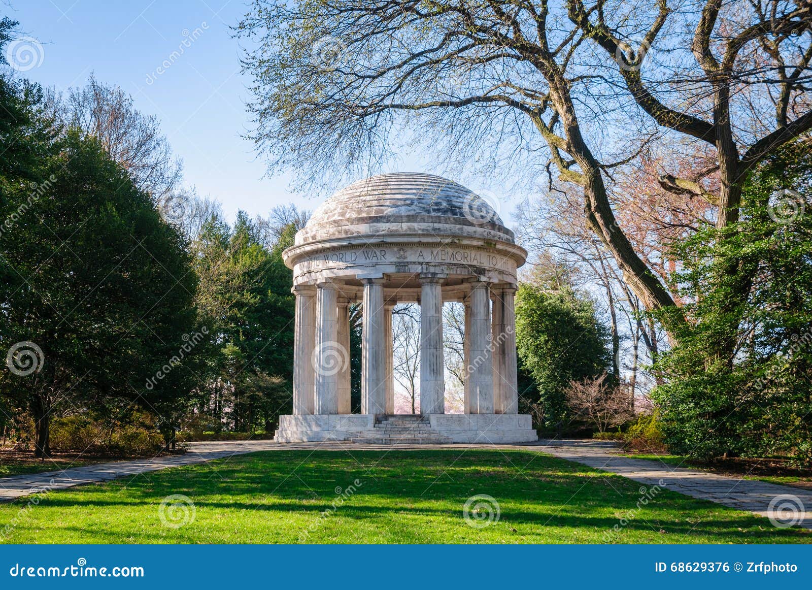 World War I Memorial stock photo. Image of stone, mall - 68629376