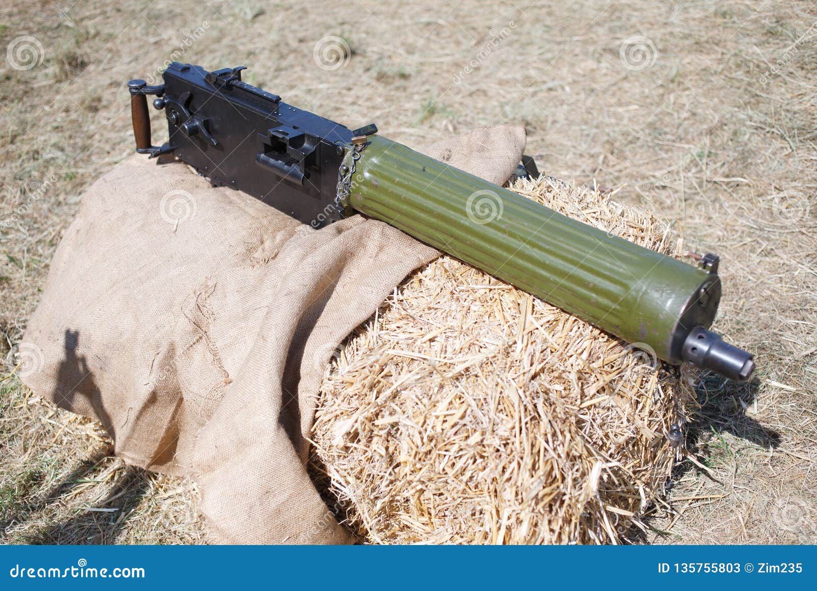 WWI machine gun stock image. Image of battle, heavy - 135755803