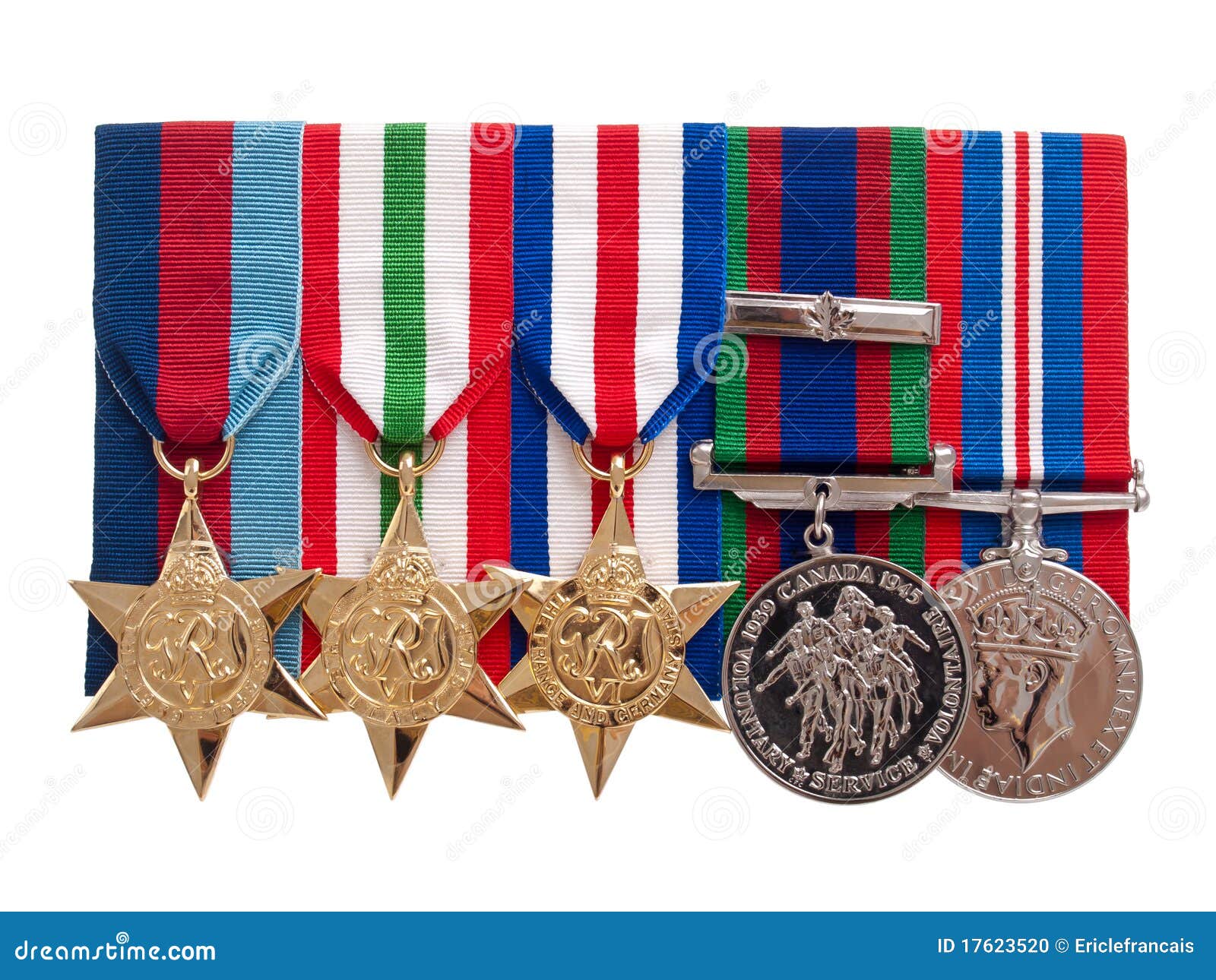 World War II Canadian Medals Stock Photo - Image: 17623520
