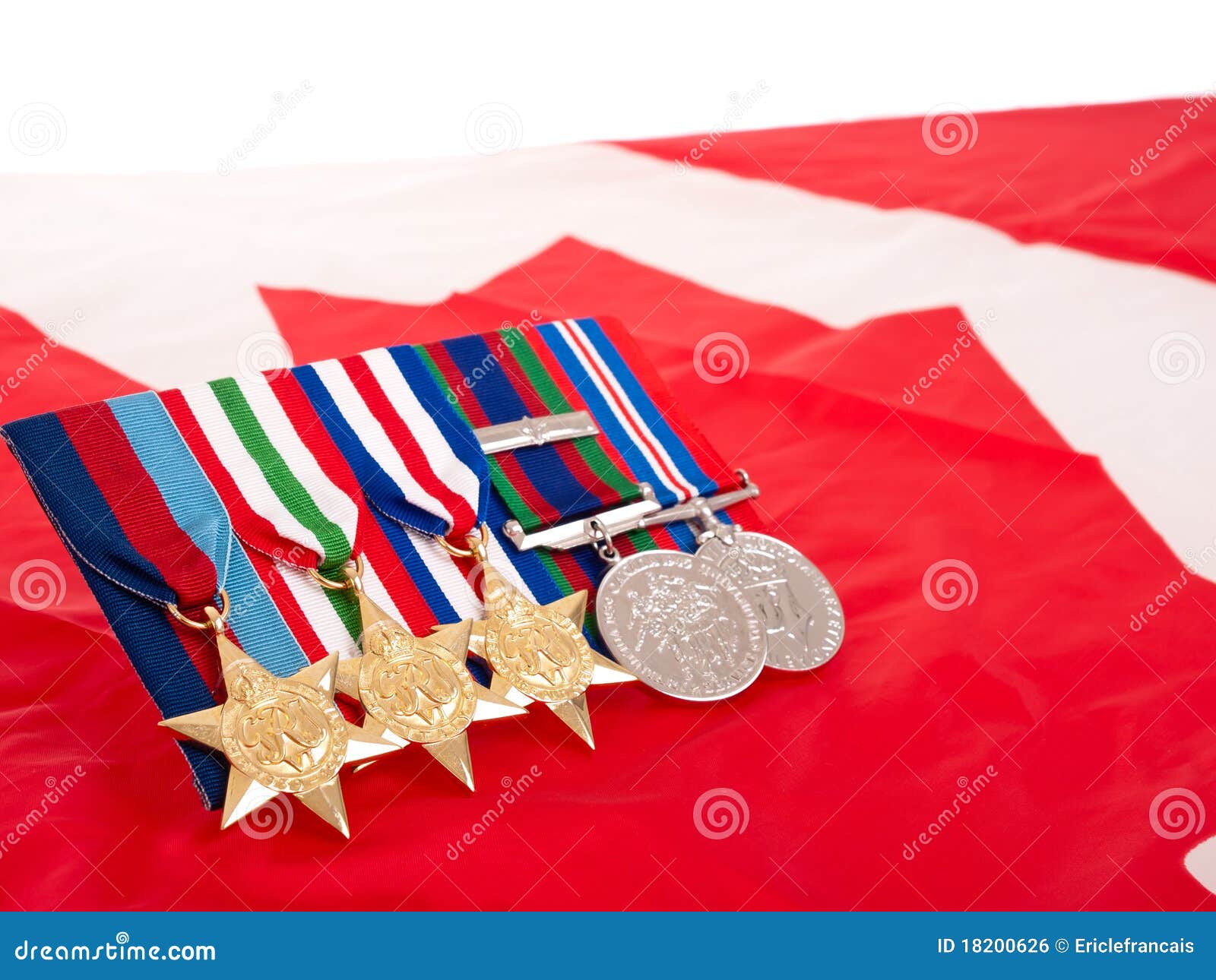 World War II Canadian Medals Stock Photo - Image of ribbon, 1939: 18200626