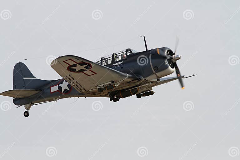World War II Dauntless Dive-Bomber Editorial Stock Image - Image of ...