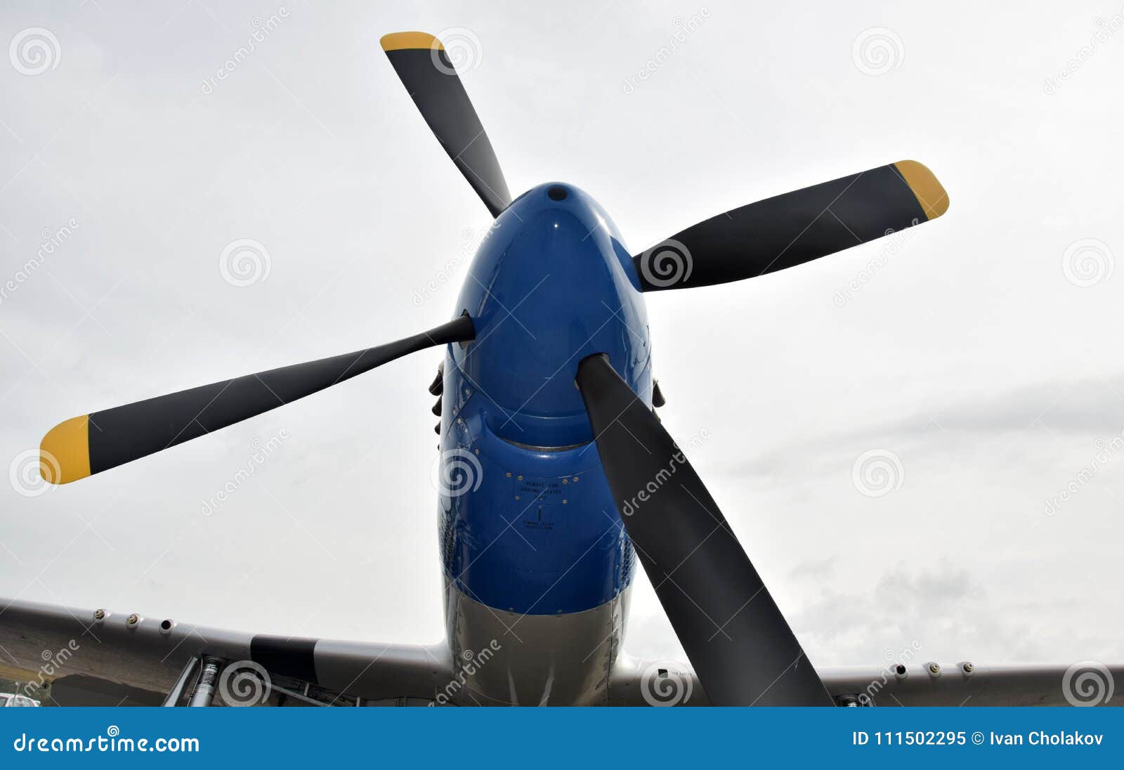 Old fighter plane stock image. Image of closeup, aviation - 111502295