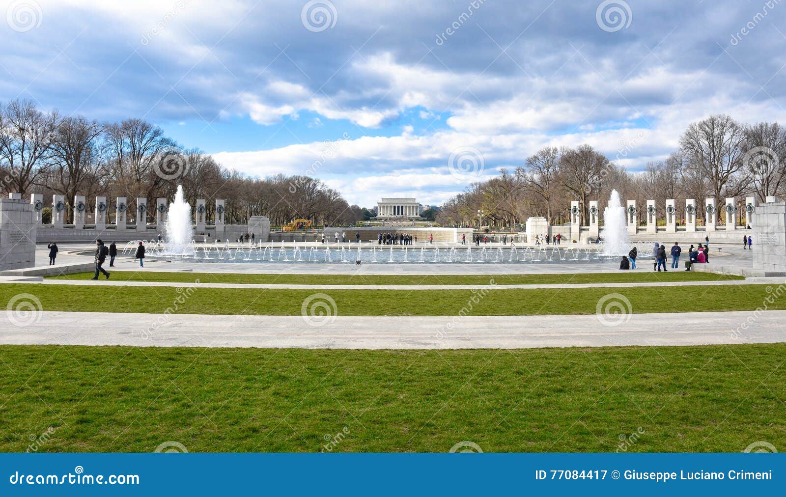 World War II Memorial, Pacific Side. Washington DC, USA. Editorial ...