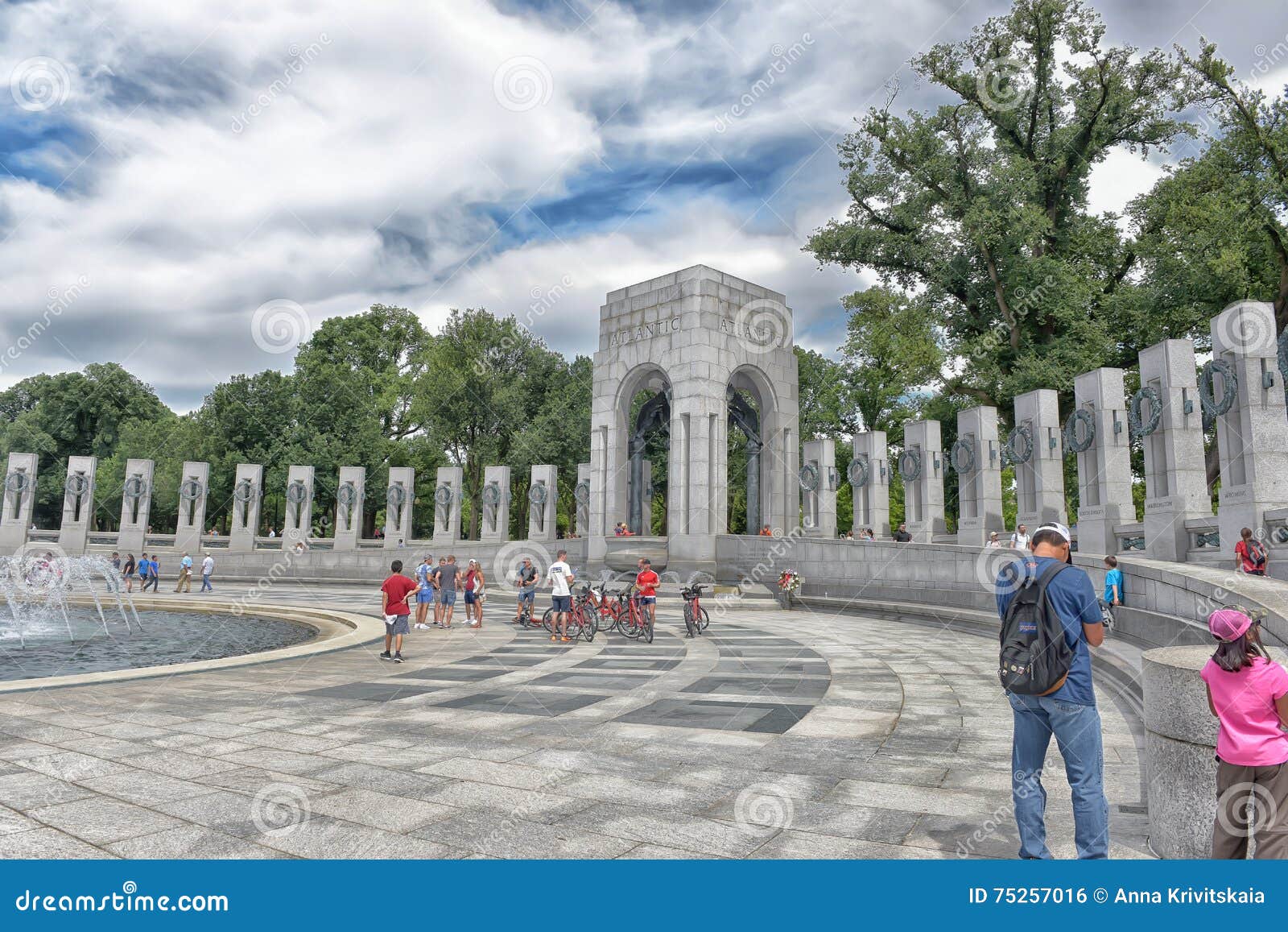 World War II Memorial Washington DC Editorial Photo - Image of ...