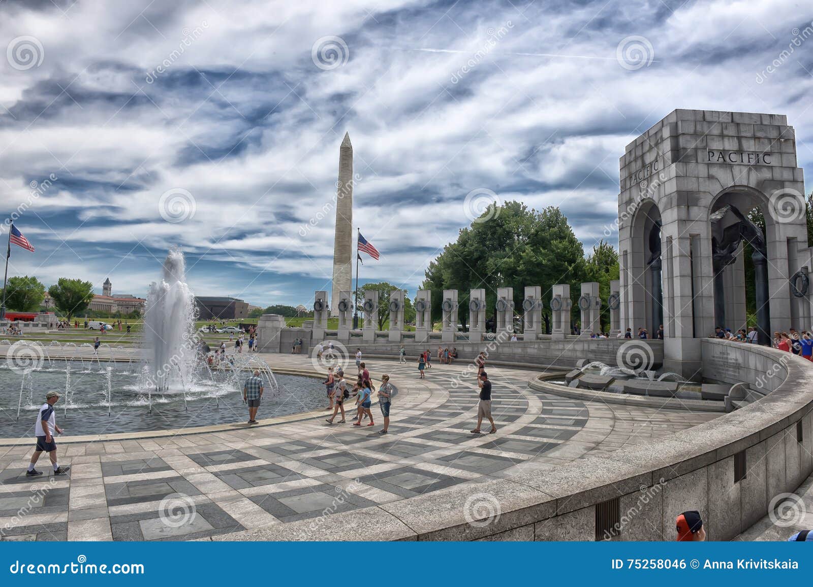 World War II Memorial Washington DC Editorial Photo - Image of culture ...