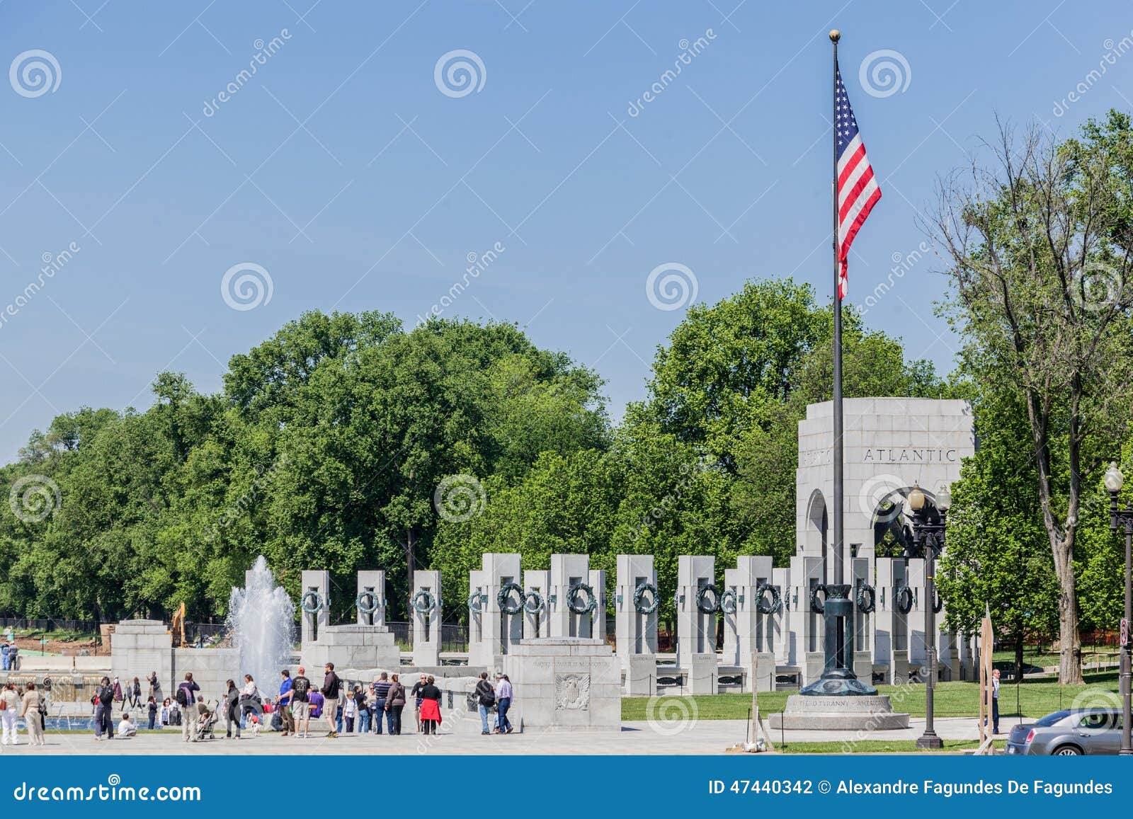 World War II Memorial Washington DC Editorial Photography - Image of ...