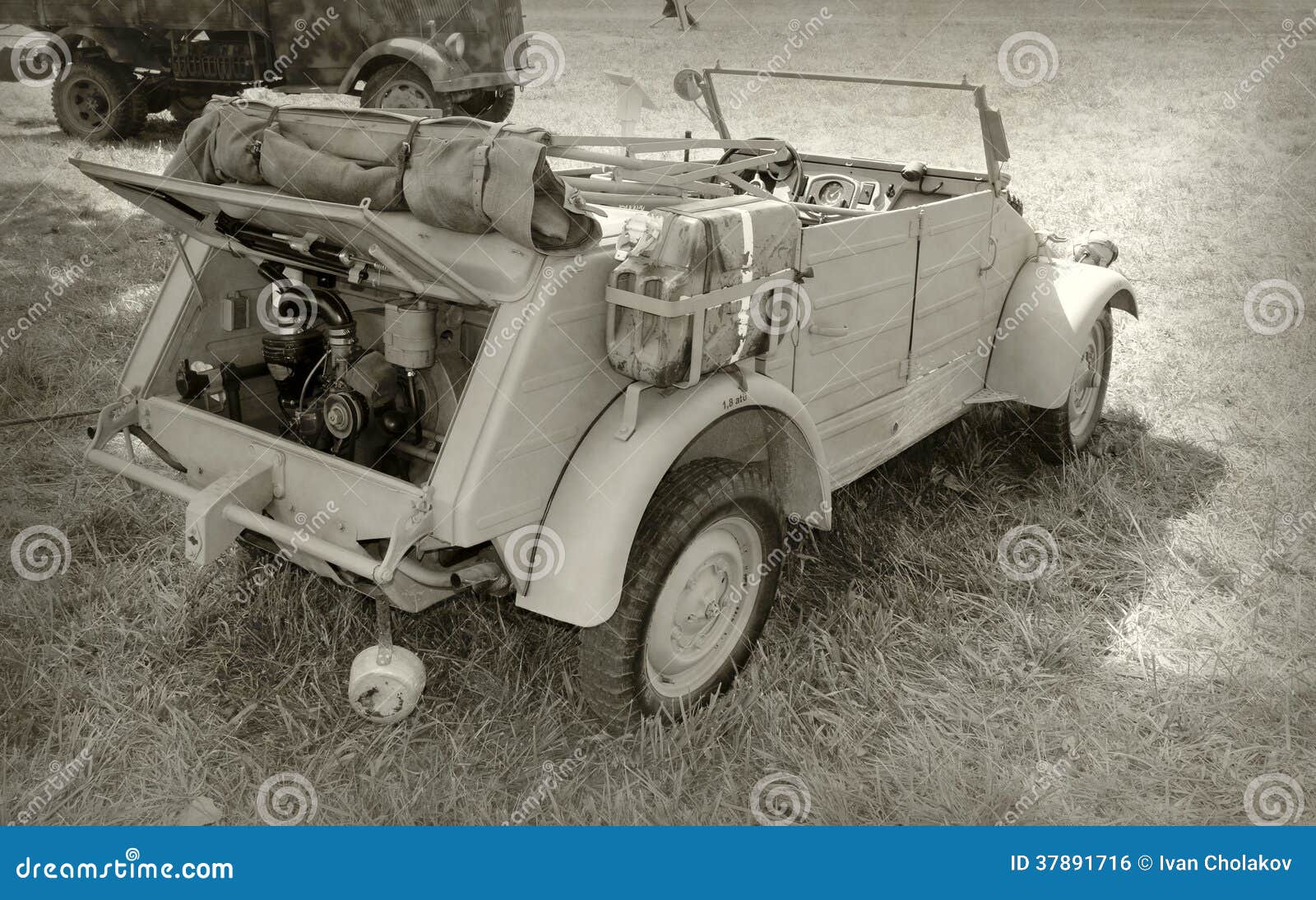 World War II Military Vehicle Stock Photo - Image of vintage, historic ...