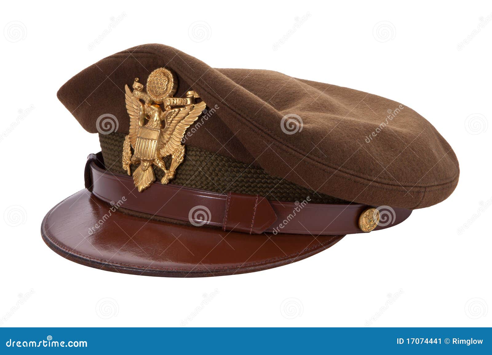 World War II Officers Cap Isolated Stock Image - Image of uniform ...