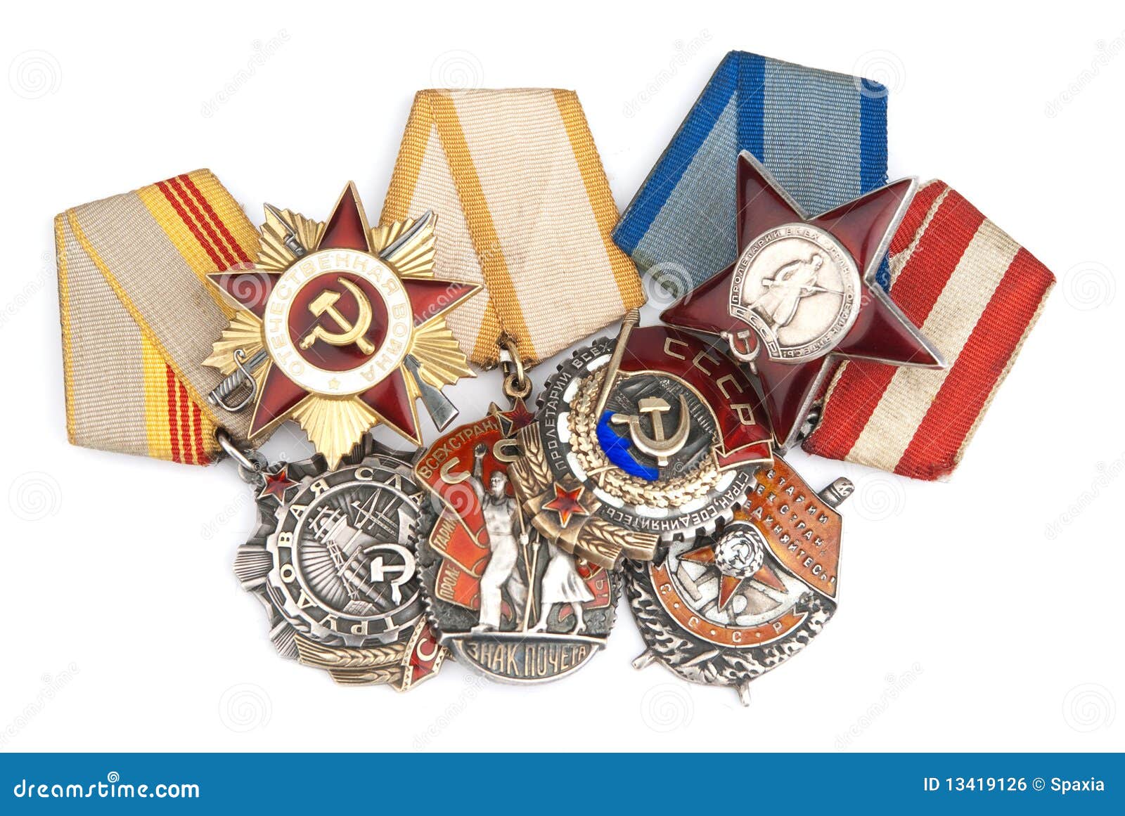 World War II Russian Military Medals Stock Photo - Image of heroic ...
