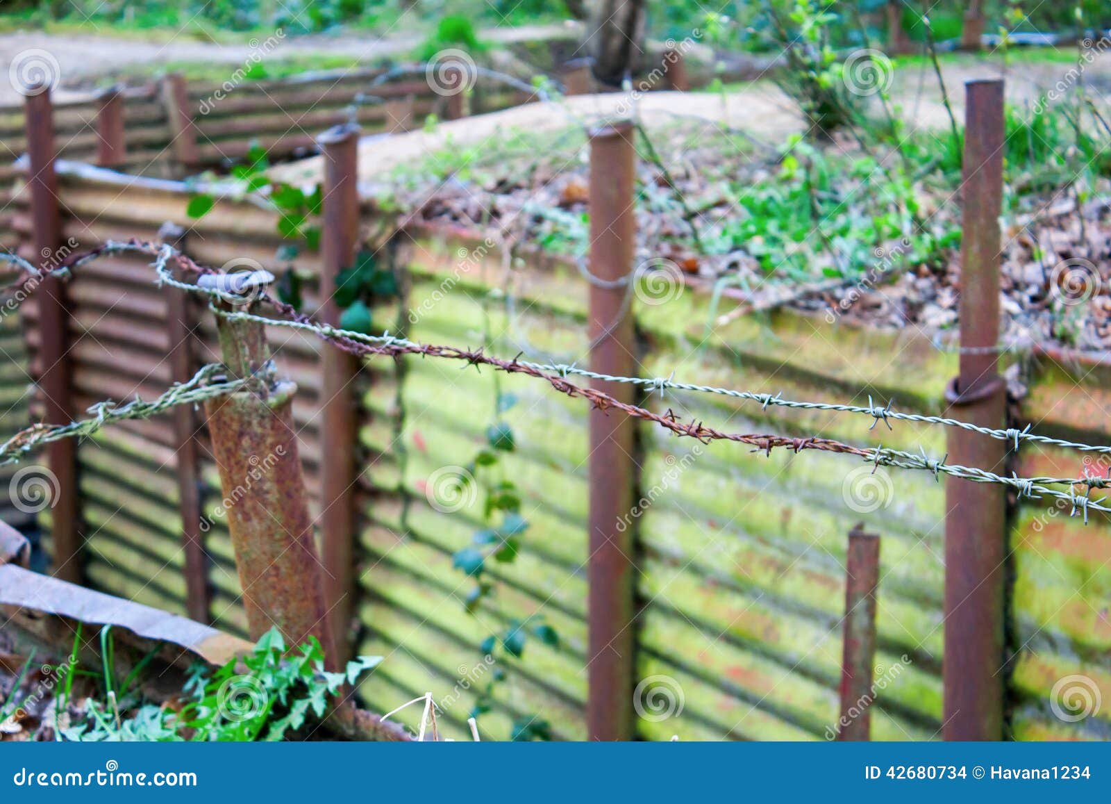 World War One Trenches on Hill in Flanders Fields Belgium Stock Photo ...