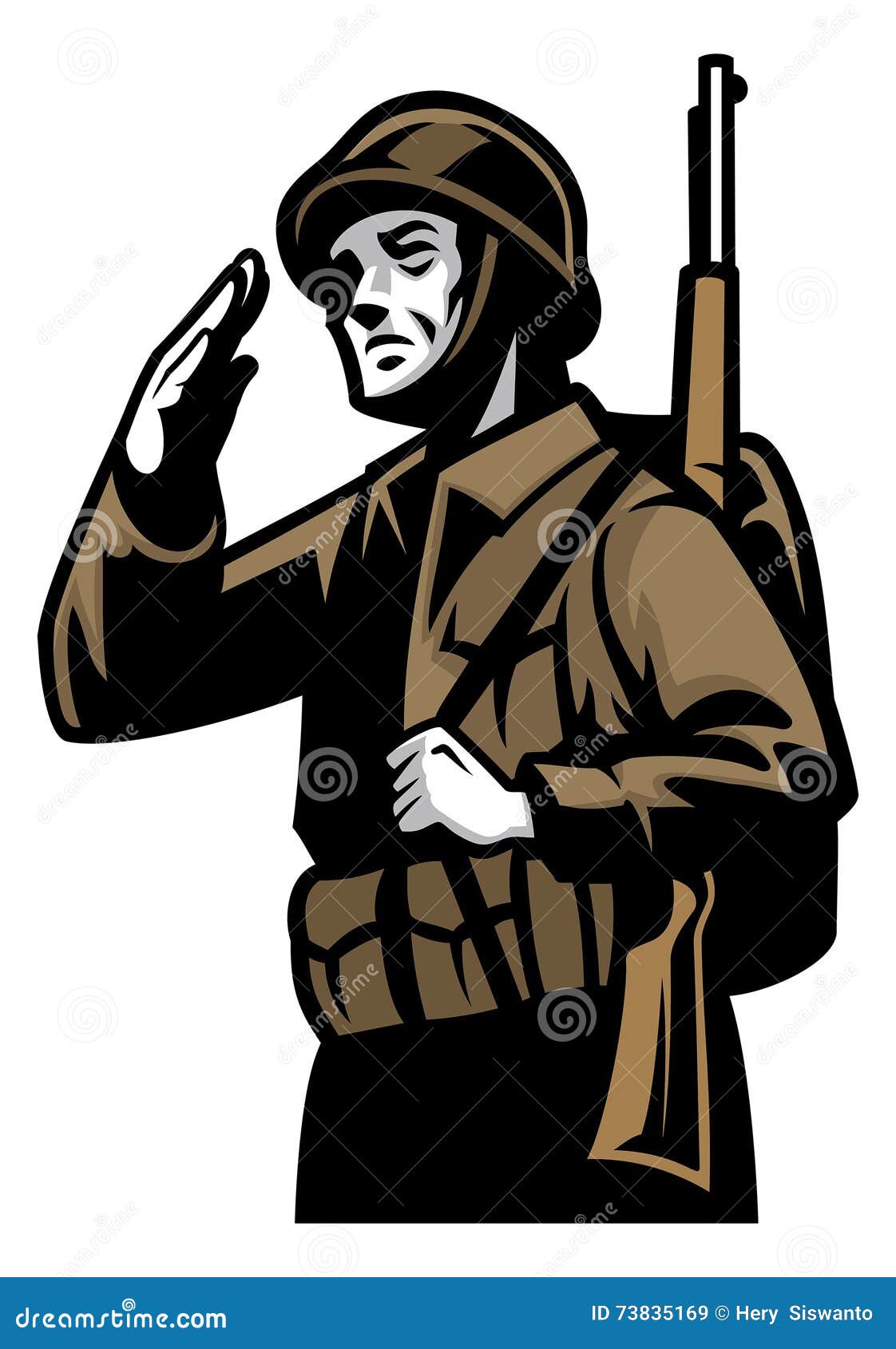 World war soldier stock vector. Illustration of allies - 73835169