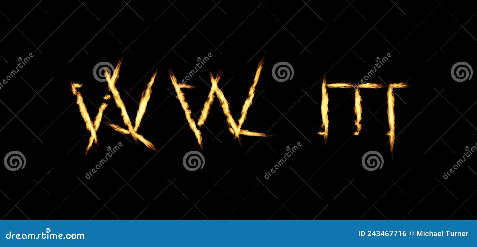 WORLD WAR THREE Text with Burning Flames Effect Stock Illustration ...