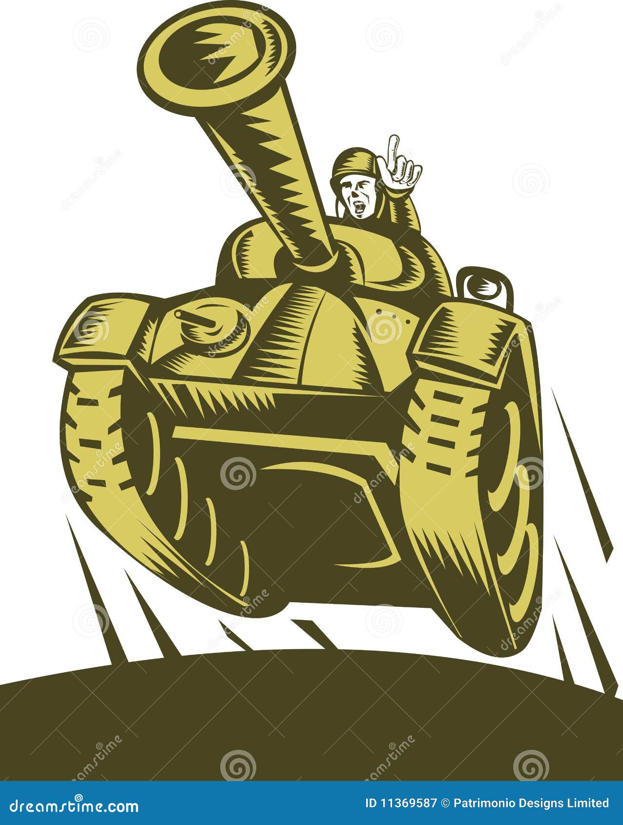 T-34 76 Battle Tank Model 1941 Cartoon Vector | CartoonDealer.com #87616687