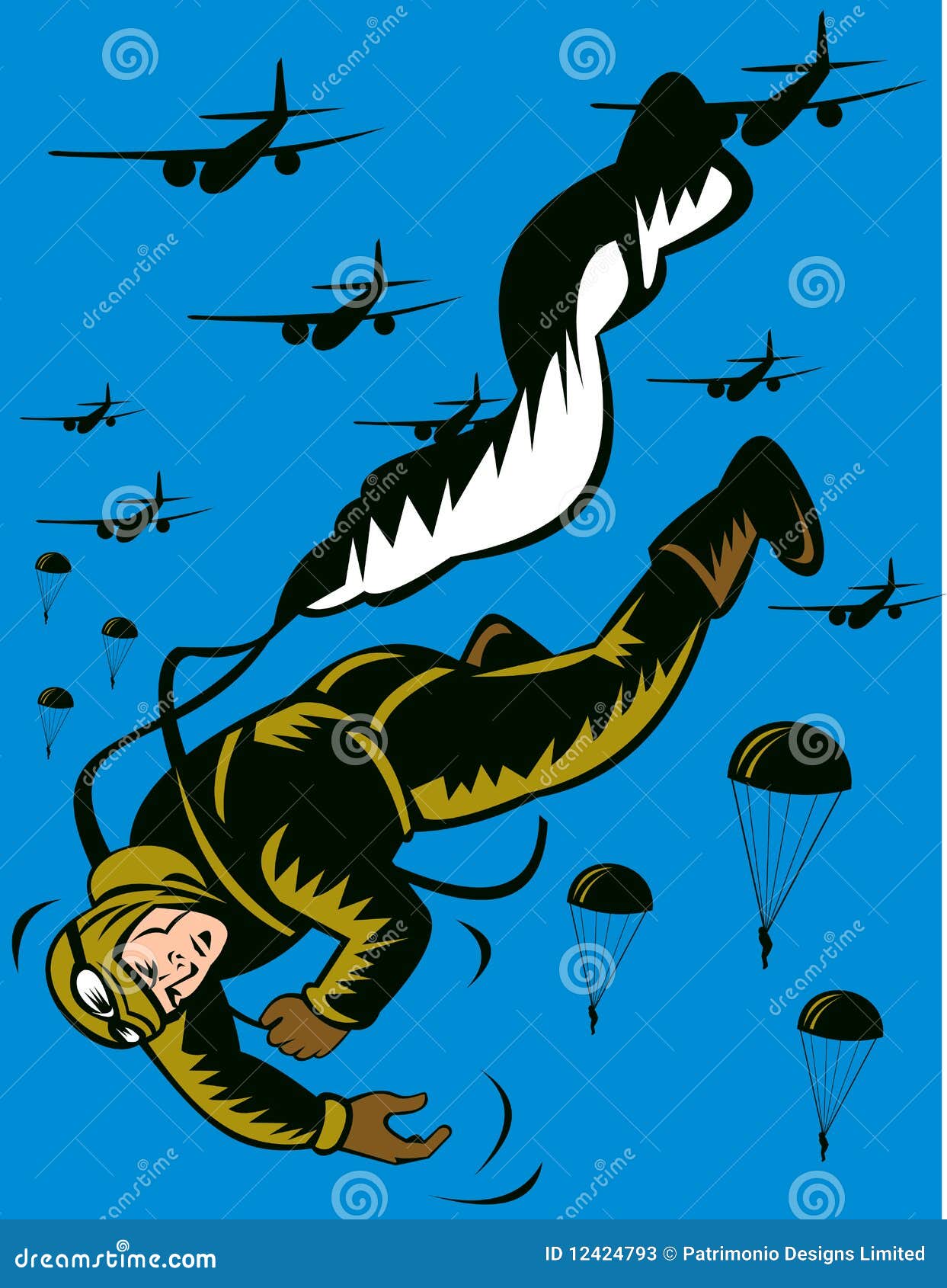 World War Two Paratrooper Royalty-Free Stock Photography ...