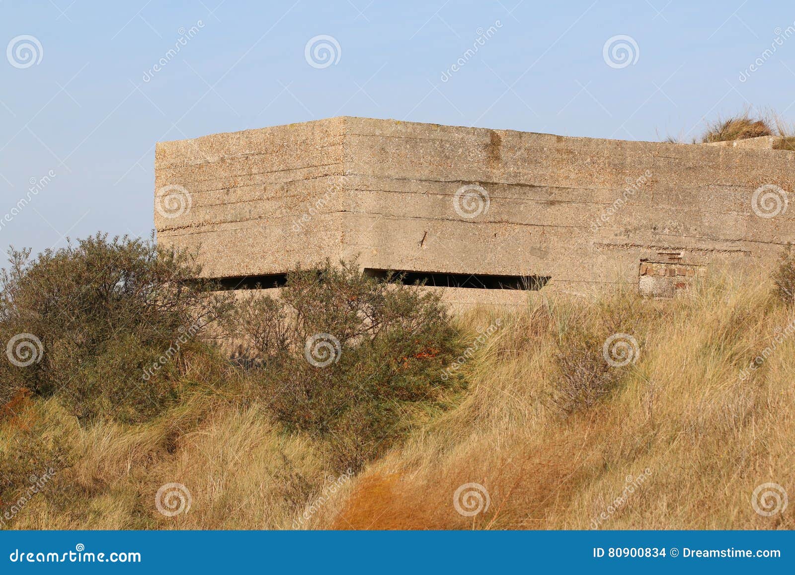 World War Two Pill Box stock photo. Image of sands, pill - 80900834