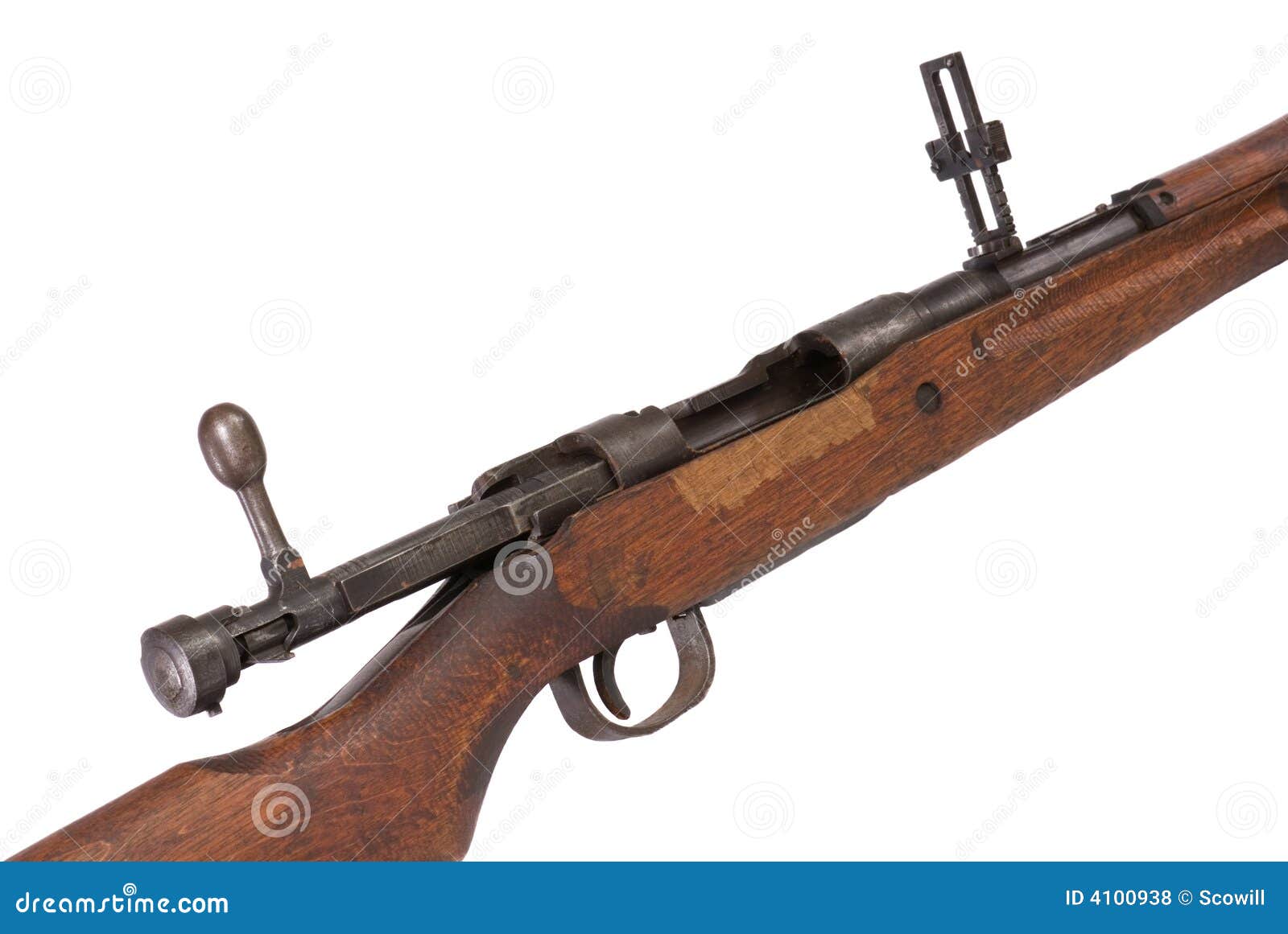 World War Two Rifle Detail stock photo. Image of battle - 4100938