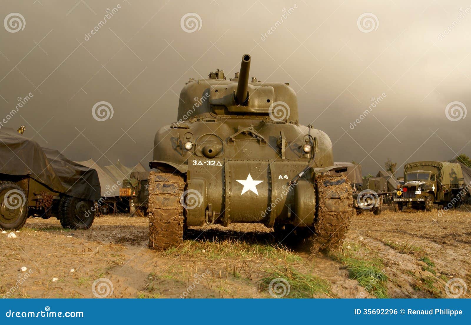 World war two sherman tank stock photo. Image of military - 35692296