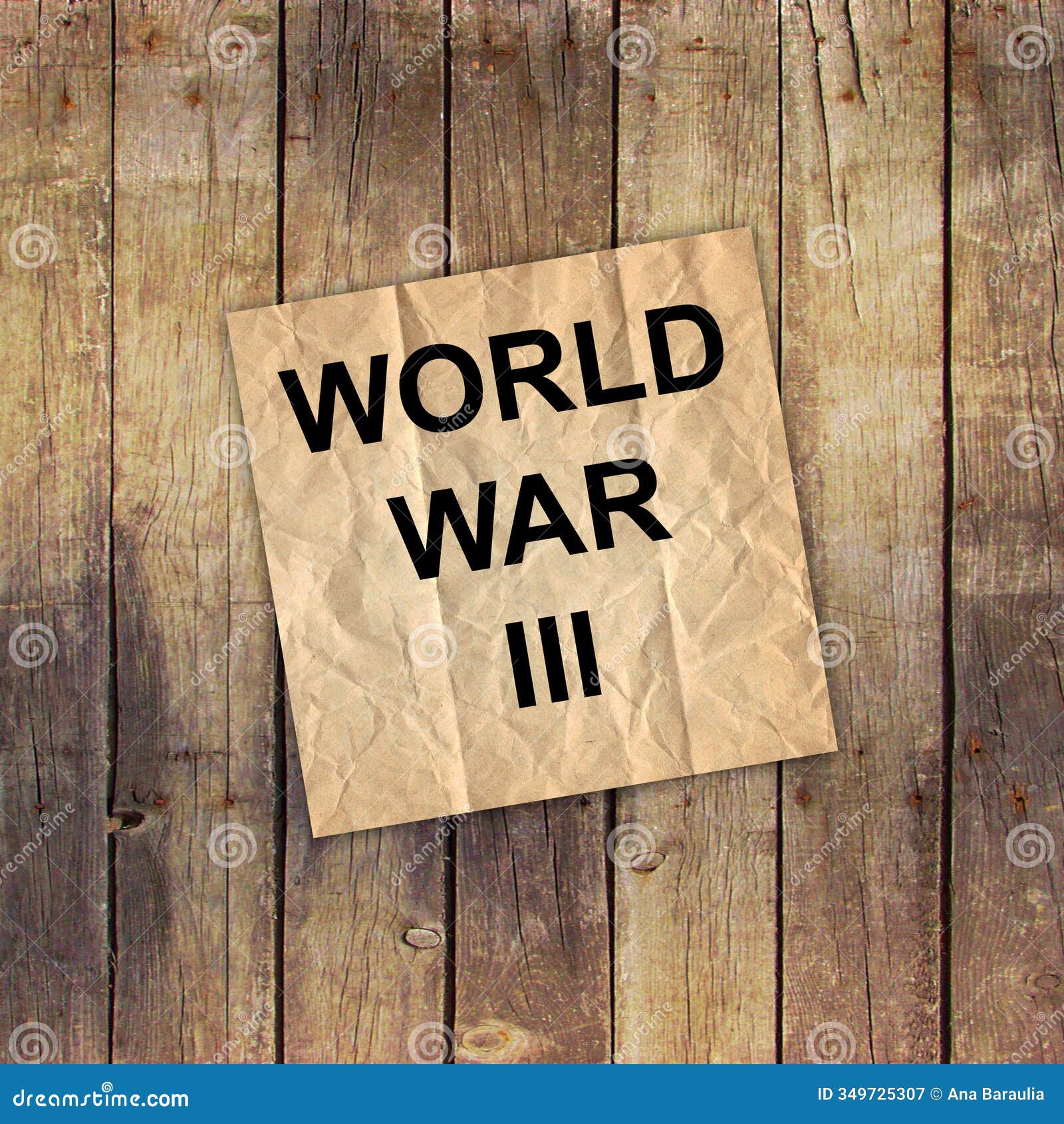 World War 3 Words on Paper. Politics Concept Stock Image - Image of ...