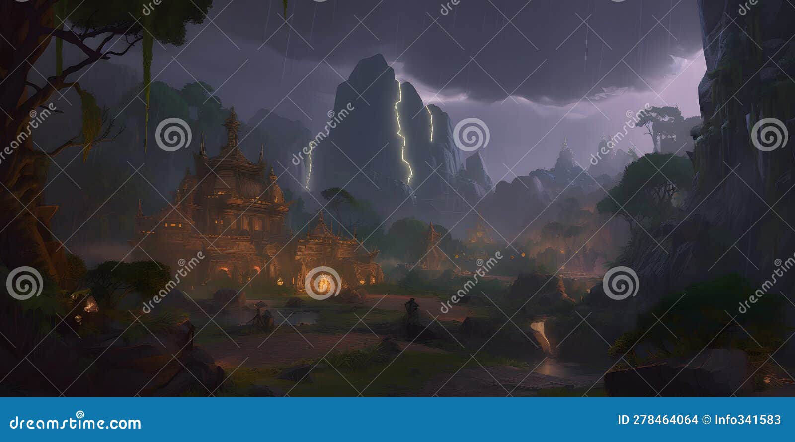 World of Warcraft MMORPG Fantasy Exploration Hyper-realis Generative AI ...