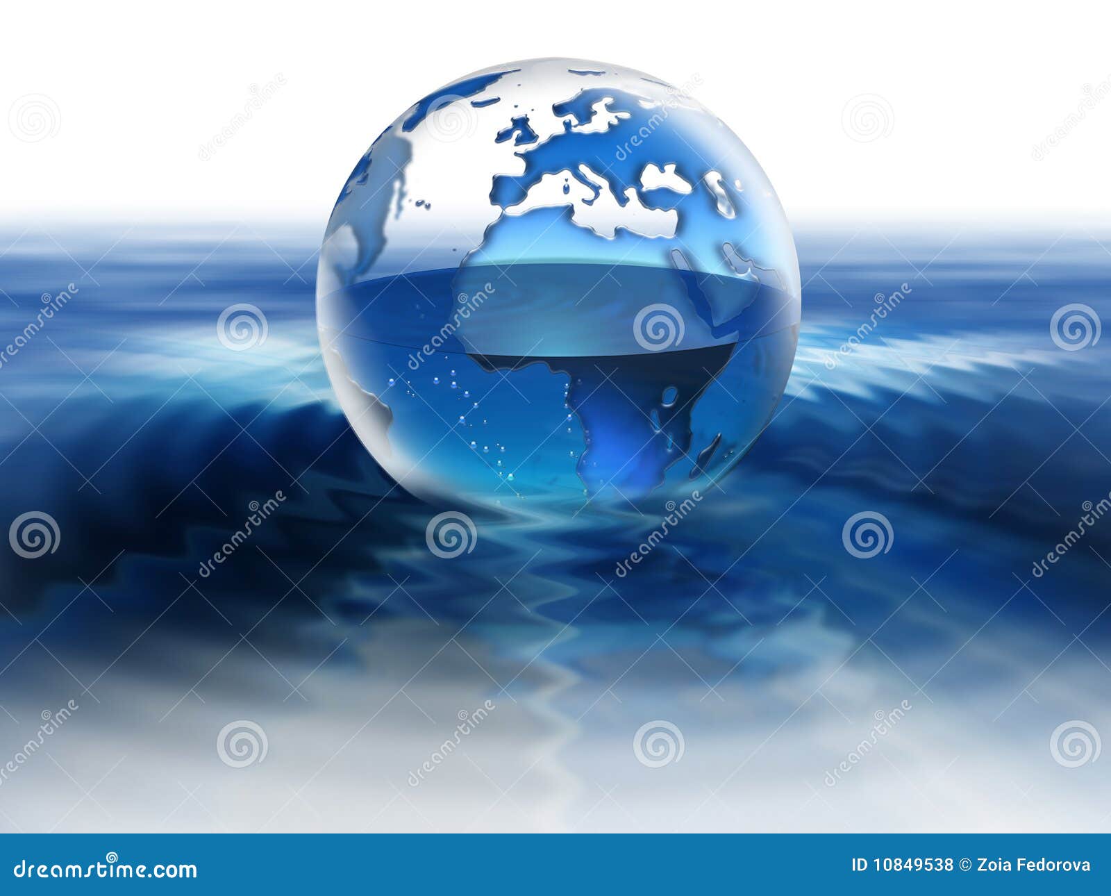 World on water stock photo. Image of africa, finance - 10849538