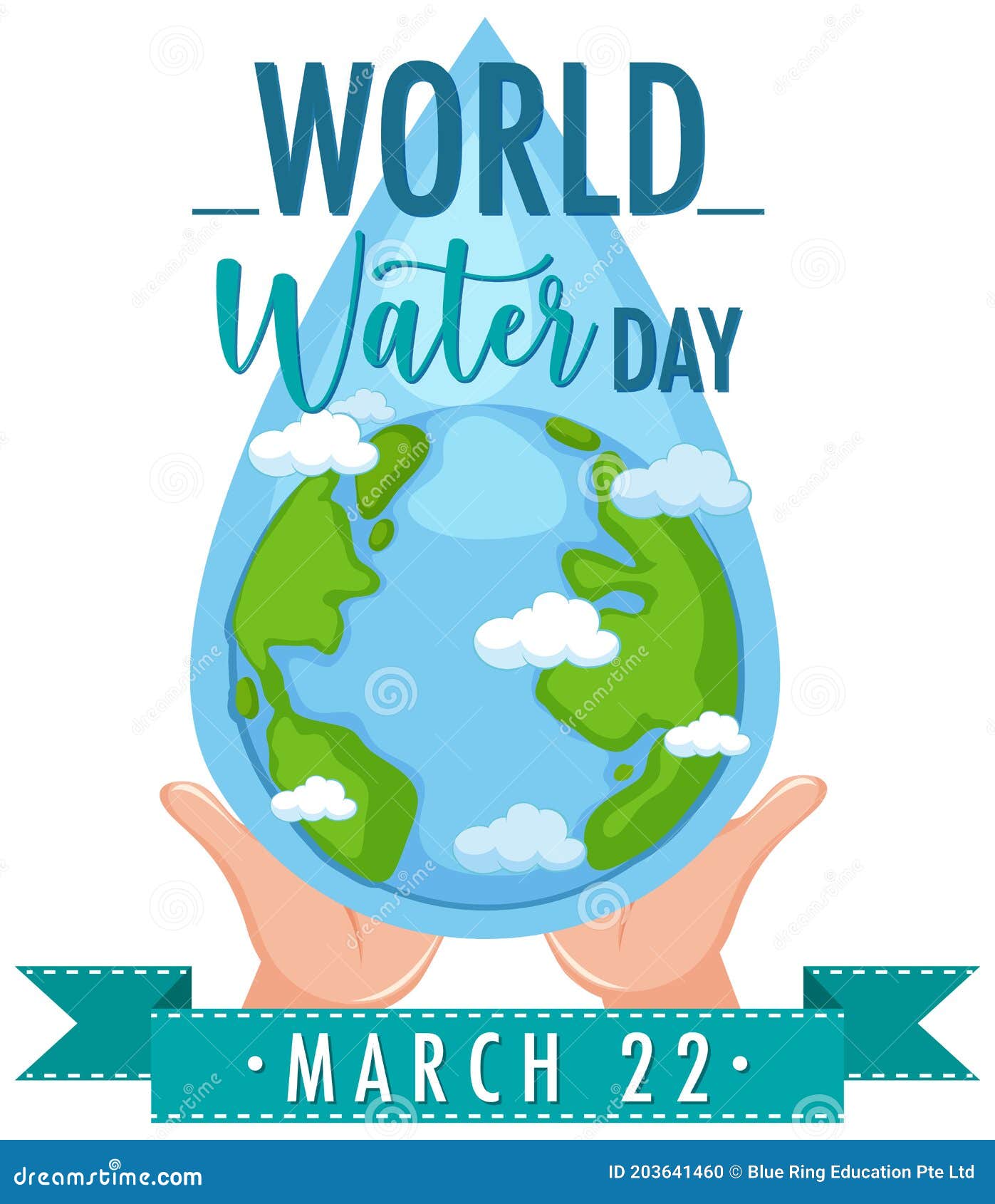 World water day icon stock vector. Illustration of icon - 203641460