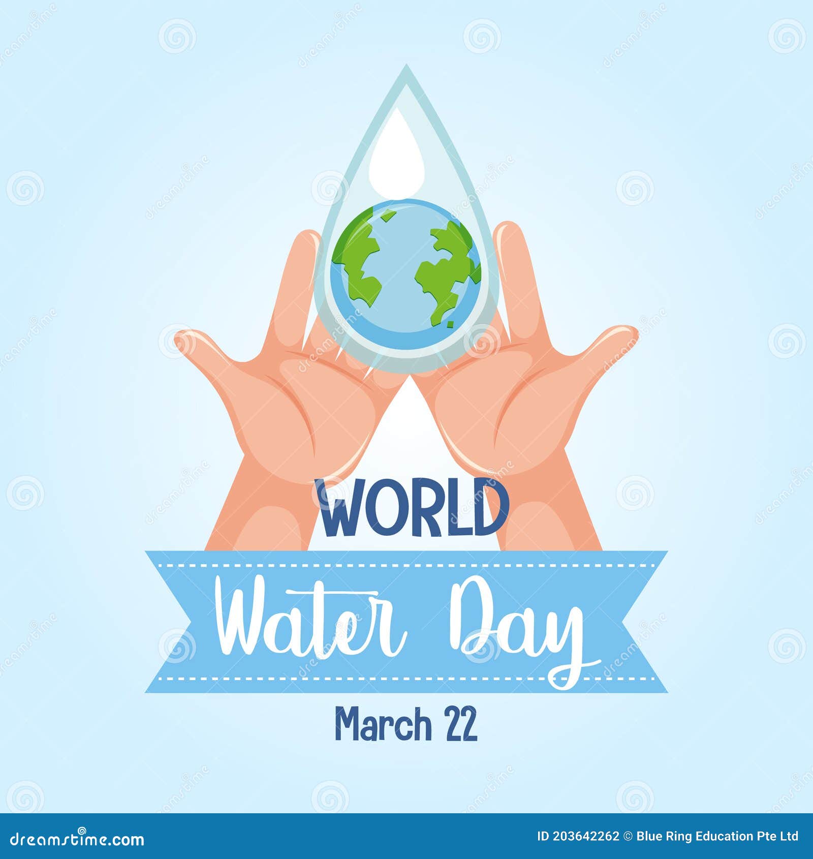 World water day icon stock vector. Illustration of logo - 203642262