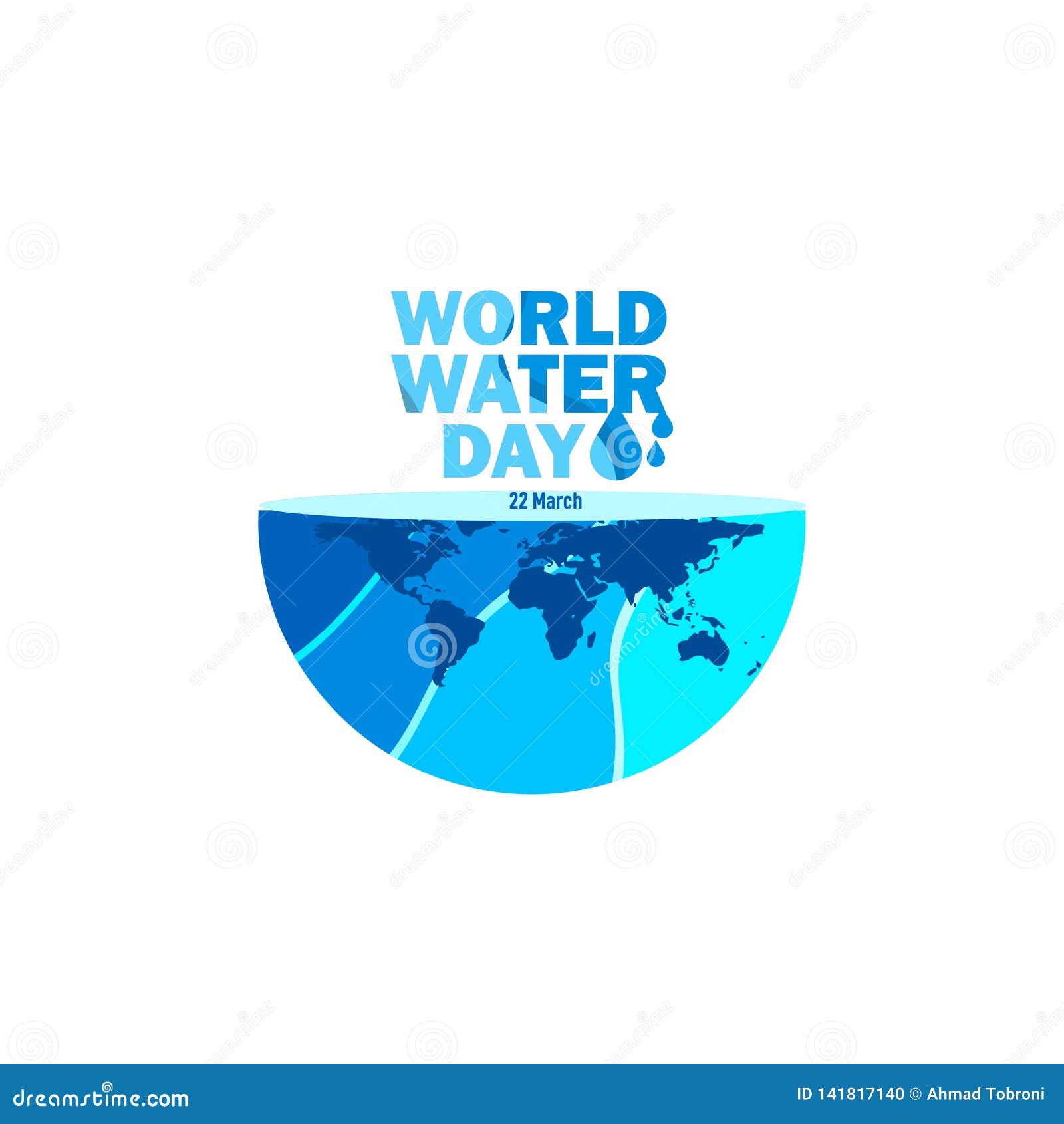 World Water Day Vector Template Design Illustration Stock Vector ...