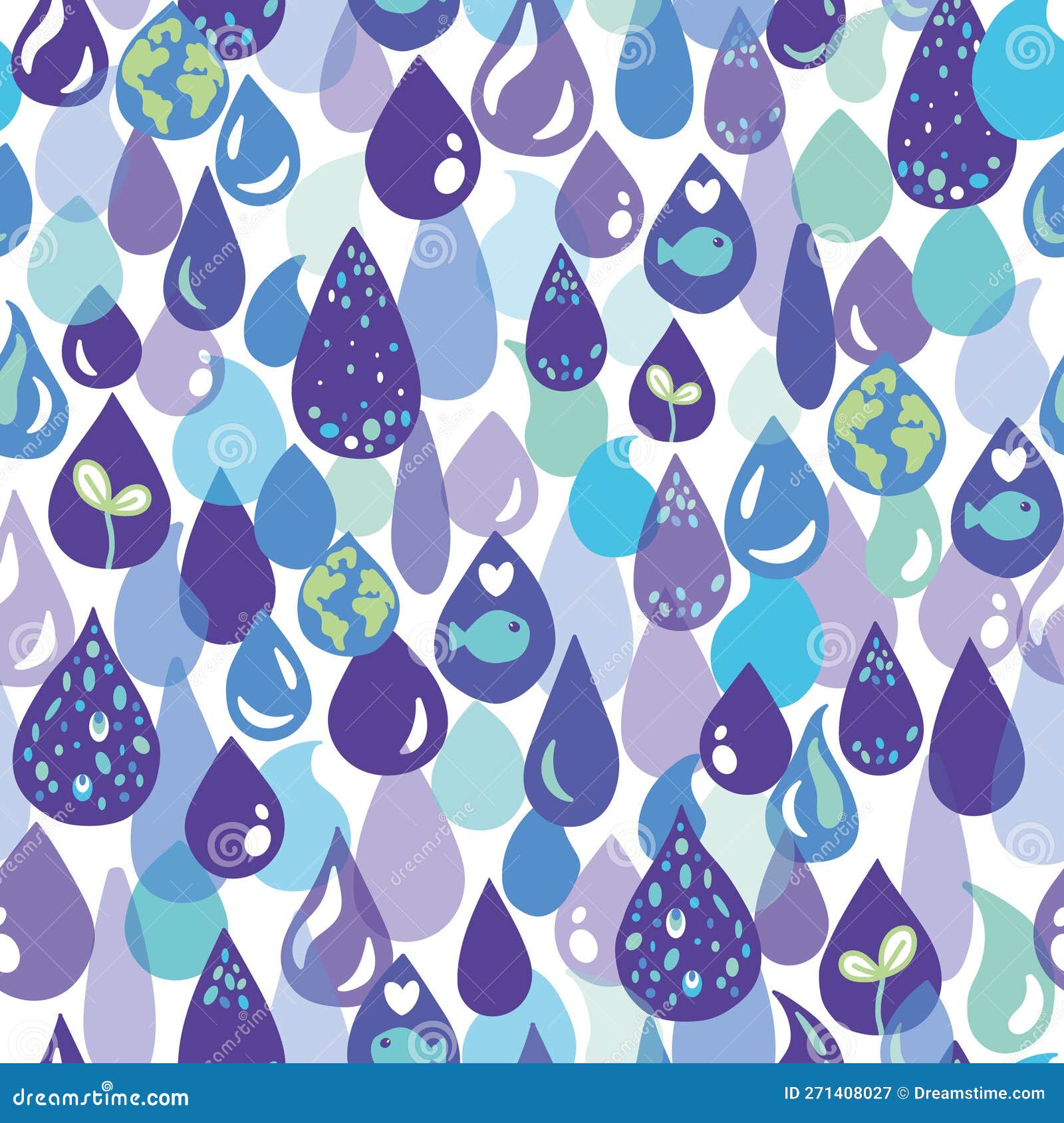 World Water Day with Waterdrops. Save the Water, Save Life Stock Vector ...