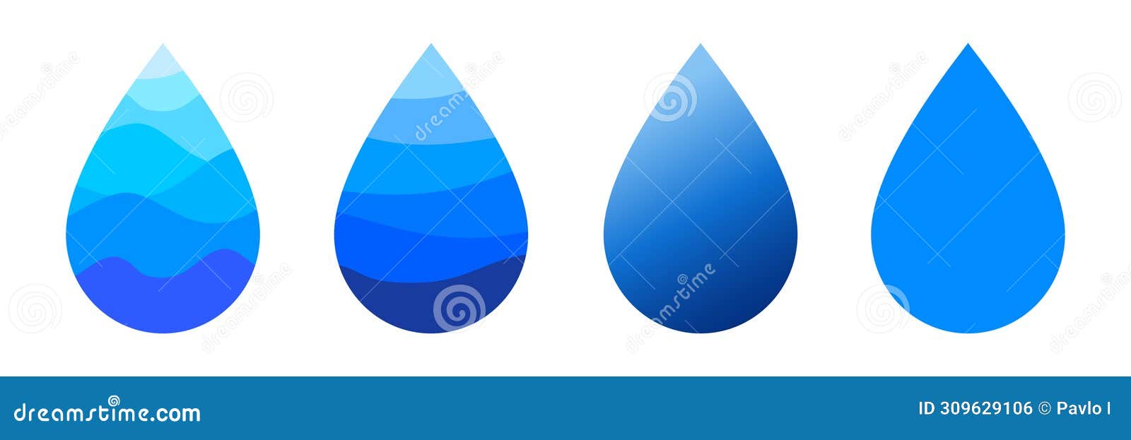 World Water Day. Water Waves Drop Concept for Decoration World Water ...