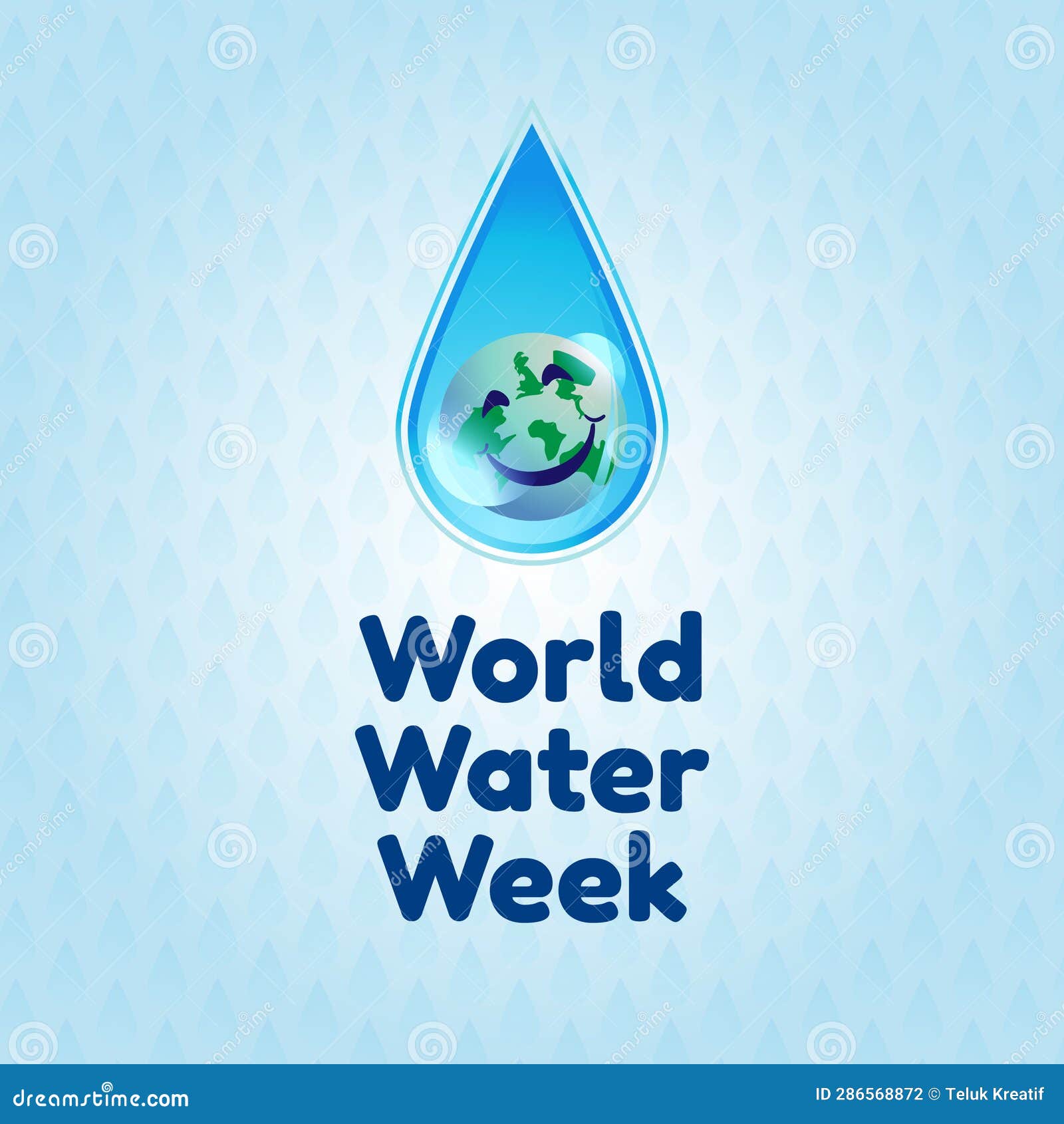 World Water Week Design Template Good for Celebration. Stock Vector ...
