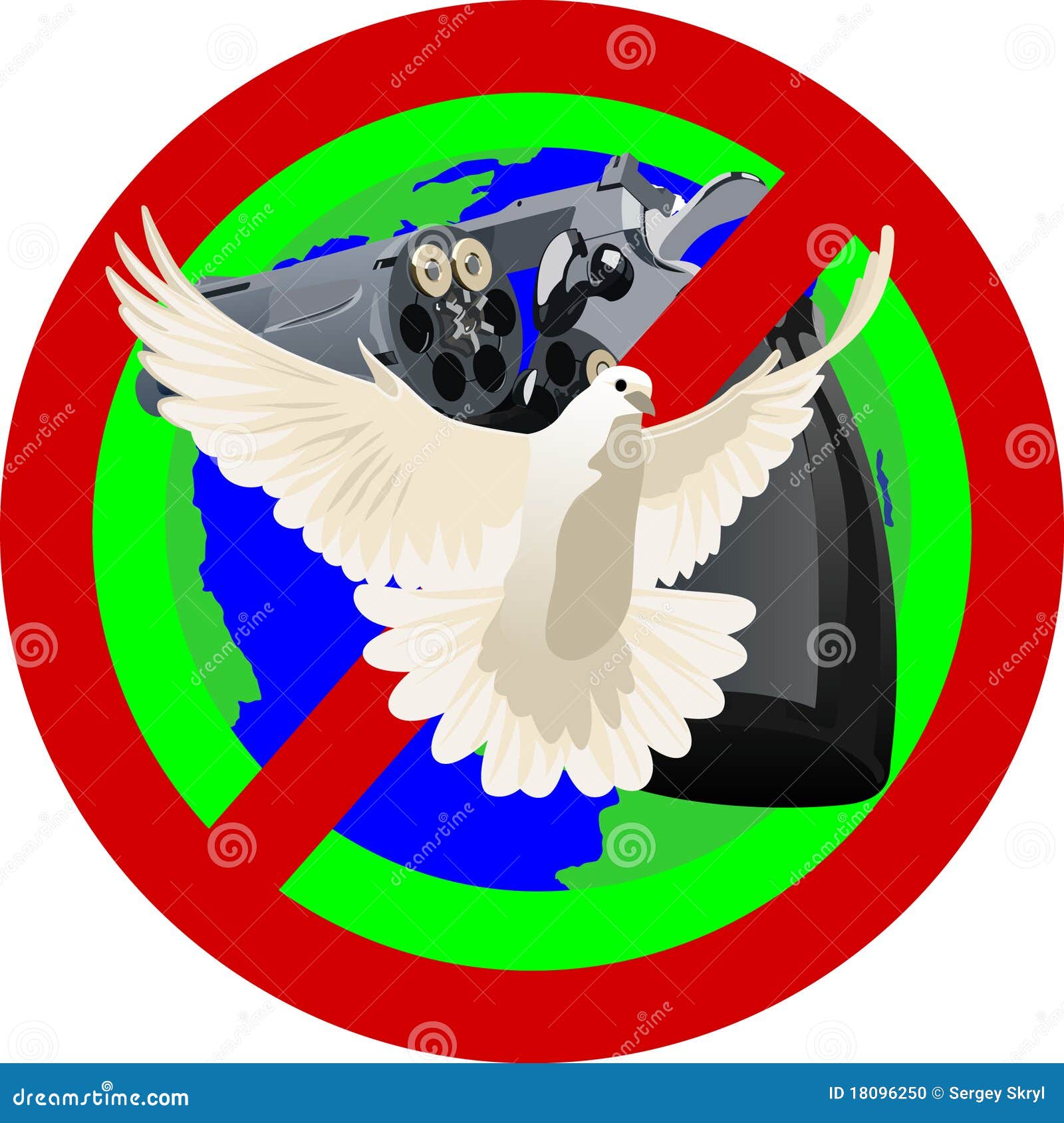 World - without a weapon stock vector. Illustration of pigeon - 18096250