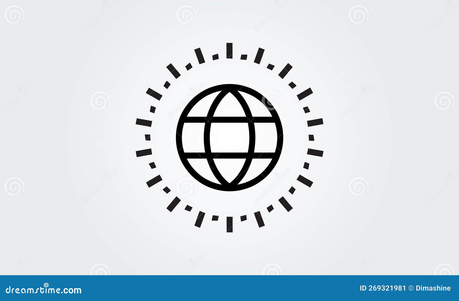 World Web, Earth Globe, Website Icon Contact Vector Illustration Stock ...