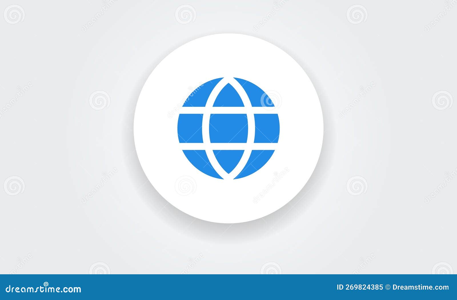 World Web, Earth Globe, Website Icon Contact Vector Illustration Stock ...
