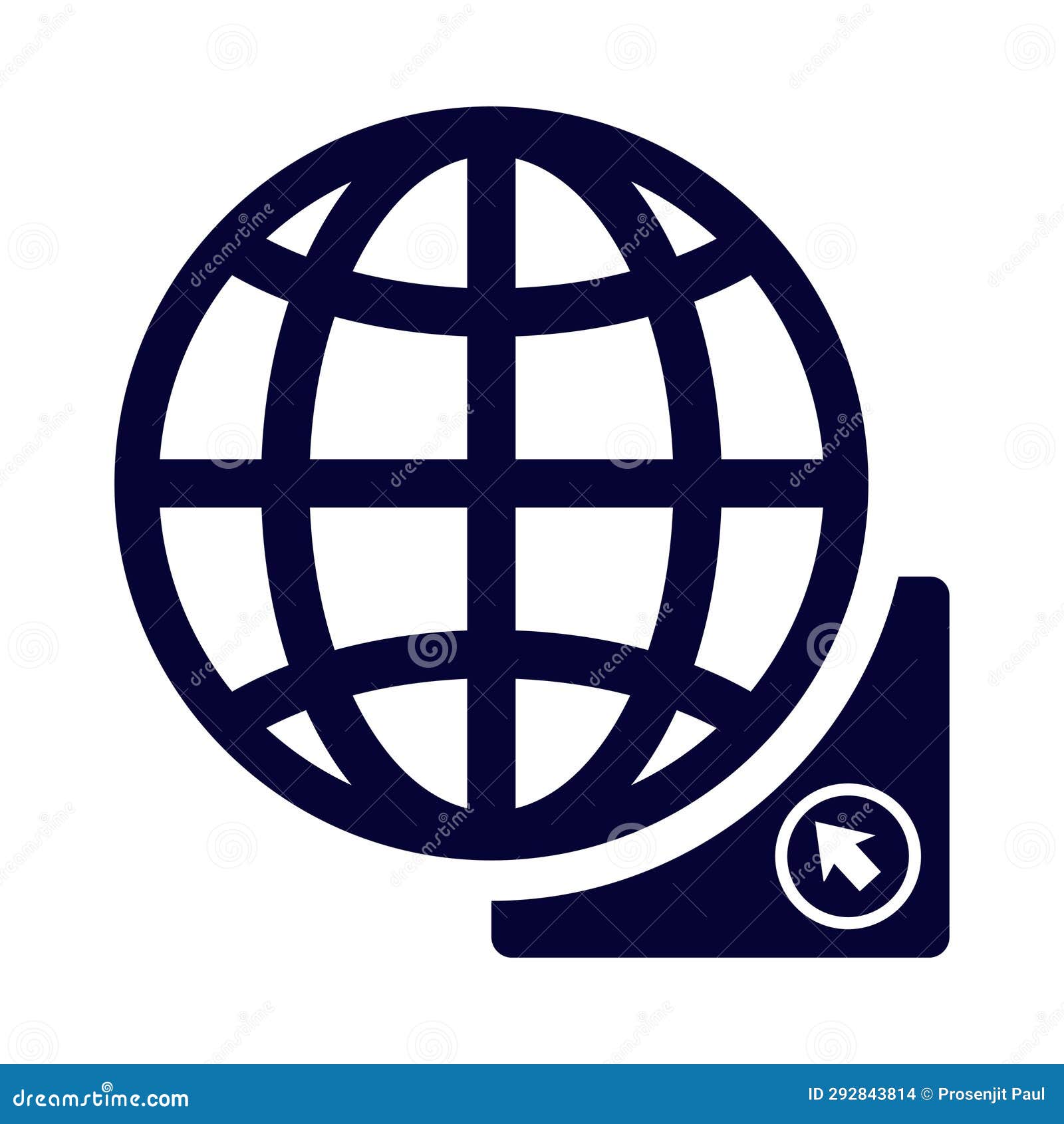 World, Web, Internet, Click, World Click Icon Stock Vector ...