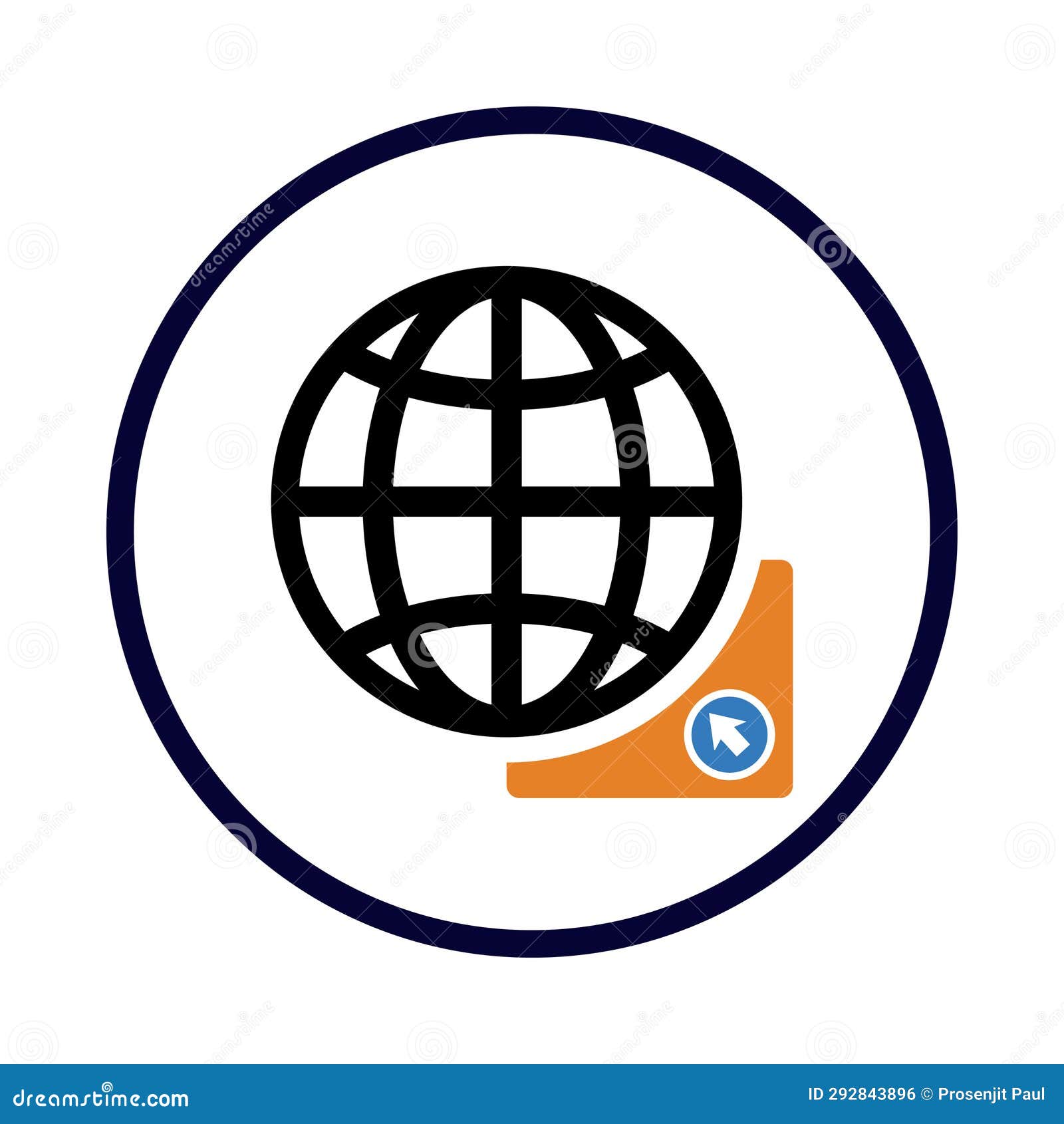 World, Web, Internet, Click, World Click Icon Stock Vector ...